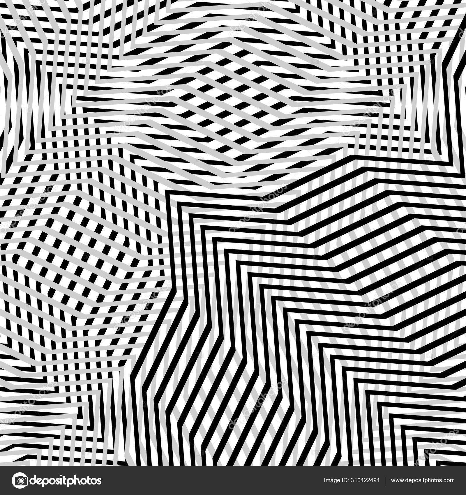 Interlace, interlocking lines. Curve, flex intersecting lines gr Stock ...