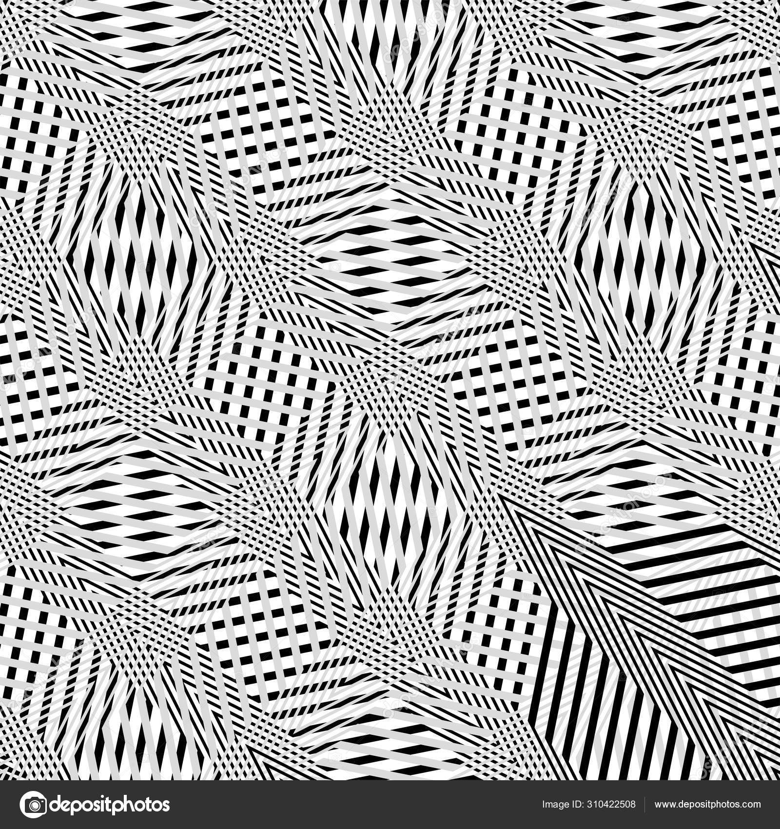 Interlace, interlocking lines. Curve, flex intersecting lines gr Stock ...