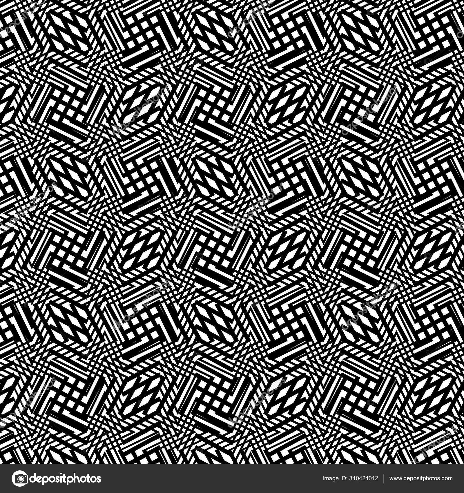 Warp, free-form reticular array, matrix of lines. Complex geome Stock ...