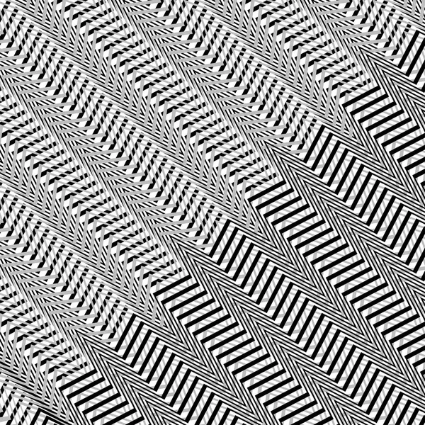 Interlace, interlocking lines. Curve, flex intersecting lines gr Stock ...