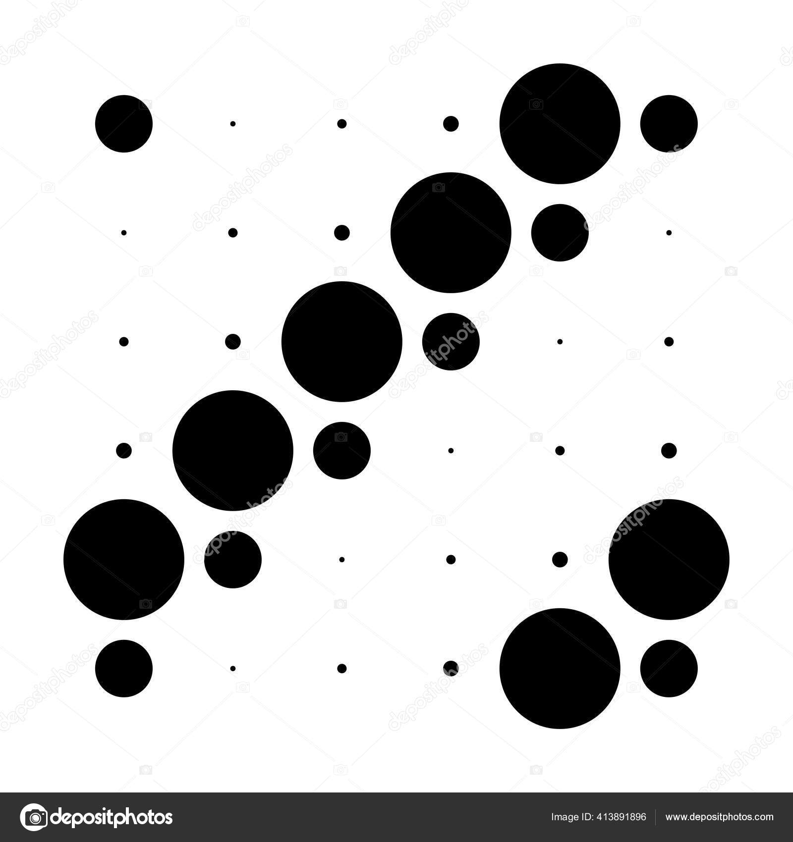 6X6 Circles Dots Variation Design Dotted Speckles Freckles Circles Grid ...