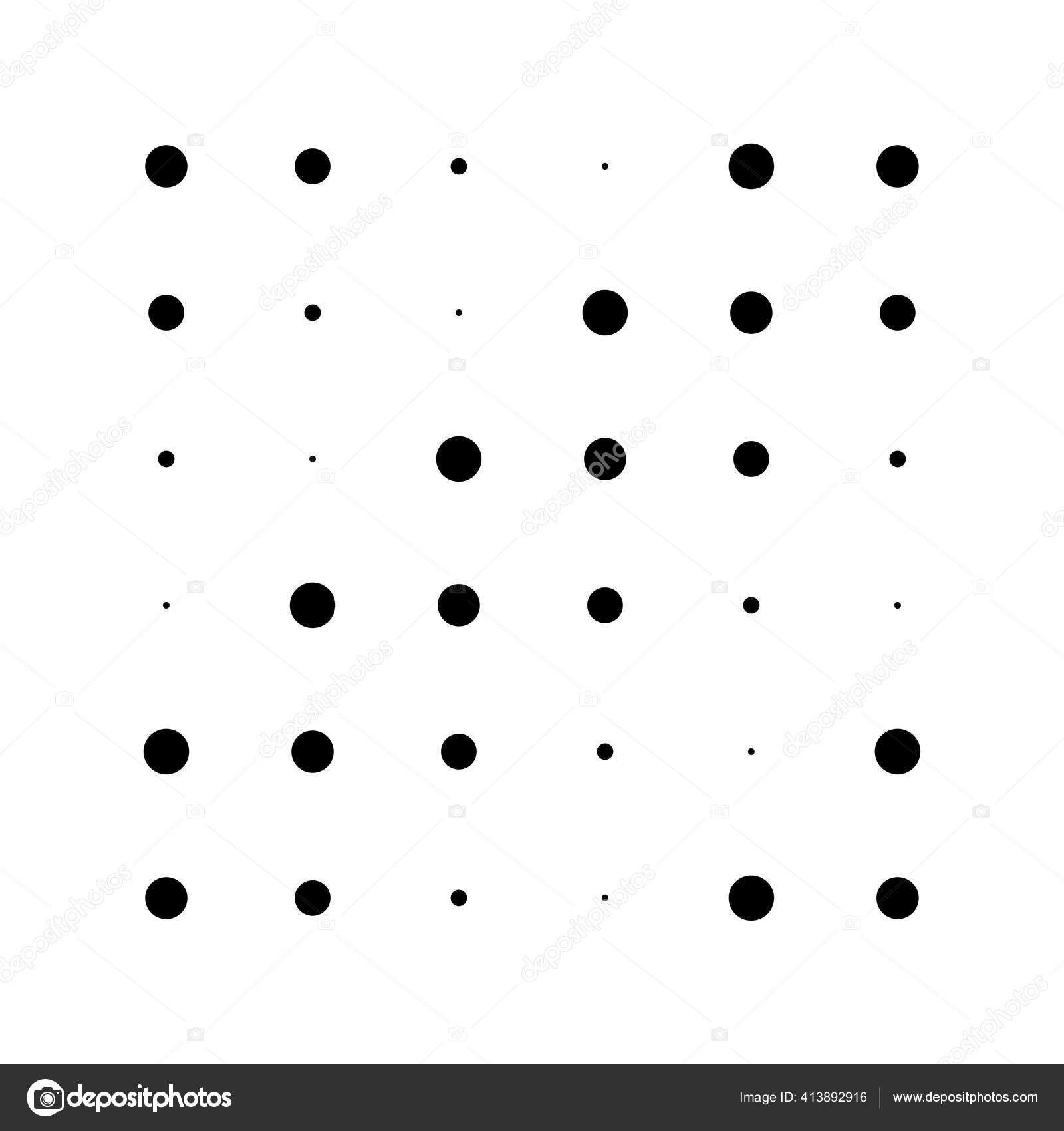 6X6 Circles Dots Variation Design Dotted Speckles Freckles Circles Grid ...