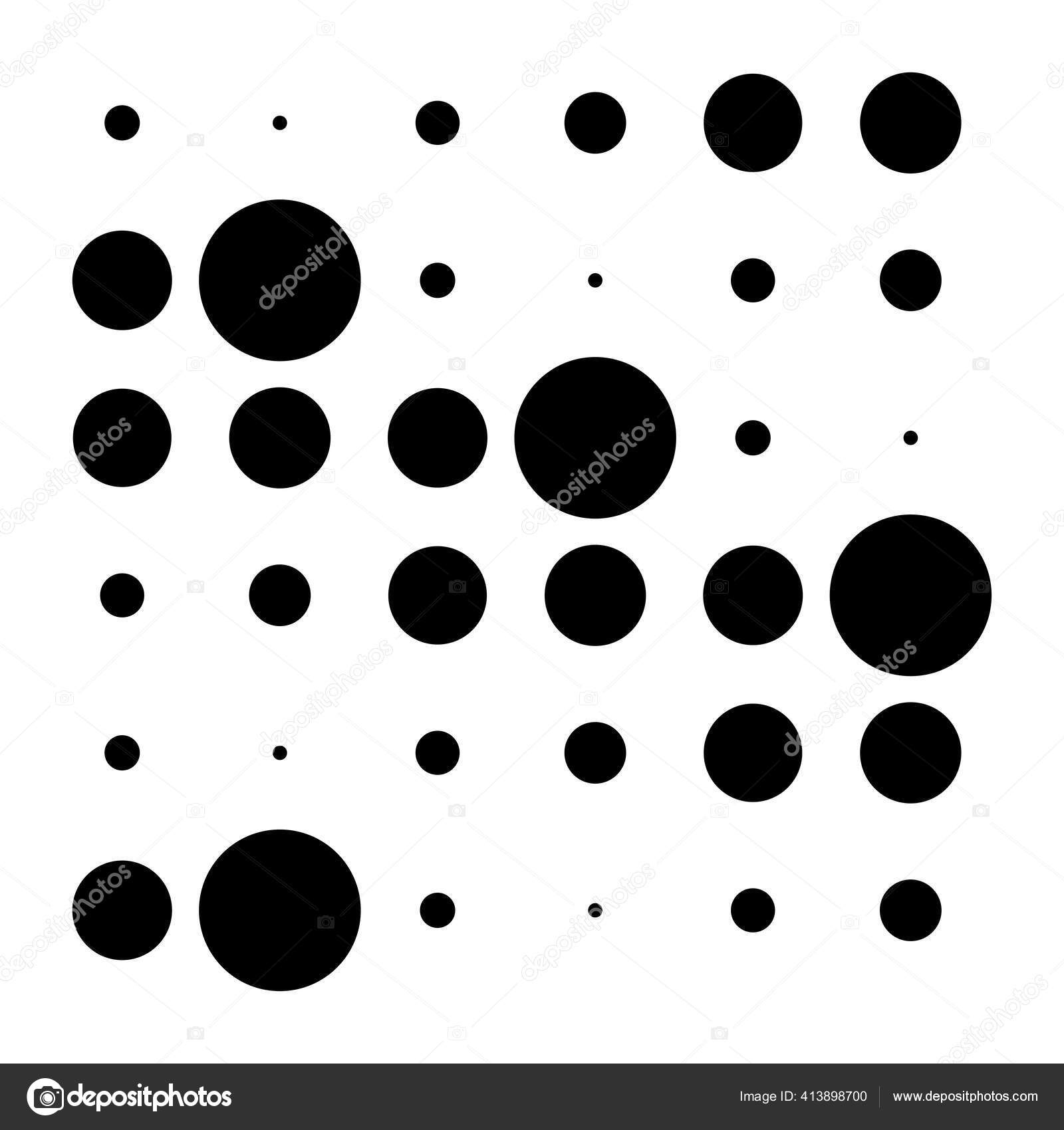 6X6 Circles Dots Variation Design Dotted Speckles Freckles Circles Grid ...