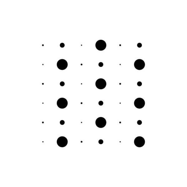 6X6 Circles Dots Variation Design Dotted Speckles Freckles Circles Grid ...