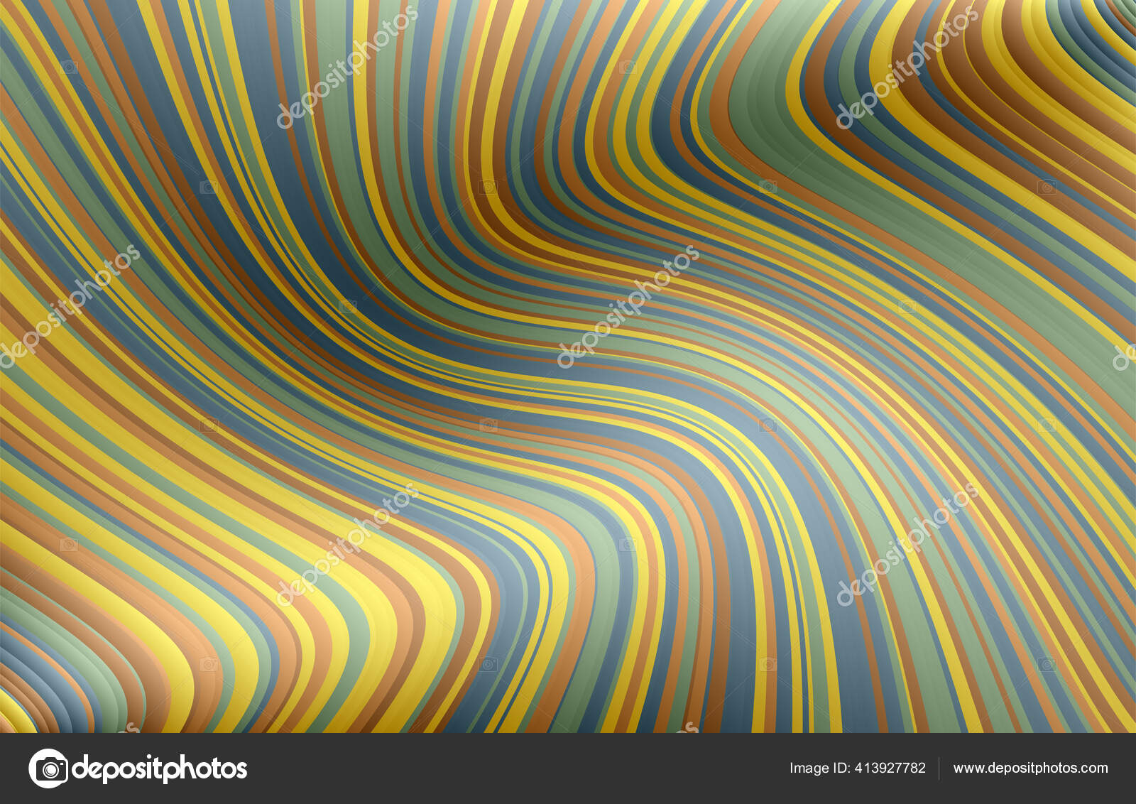 Waving Wavy Lines Stripes Rectangular Background Pattern Undulate ...