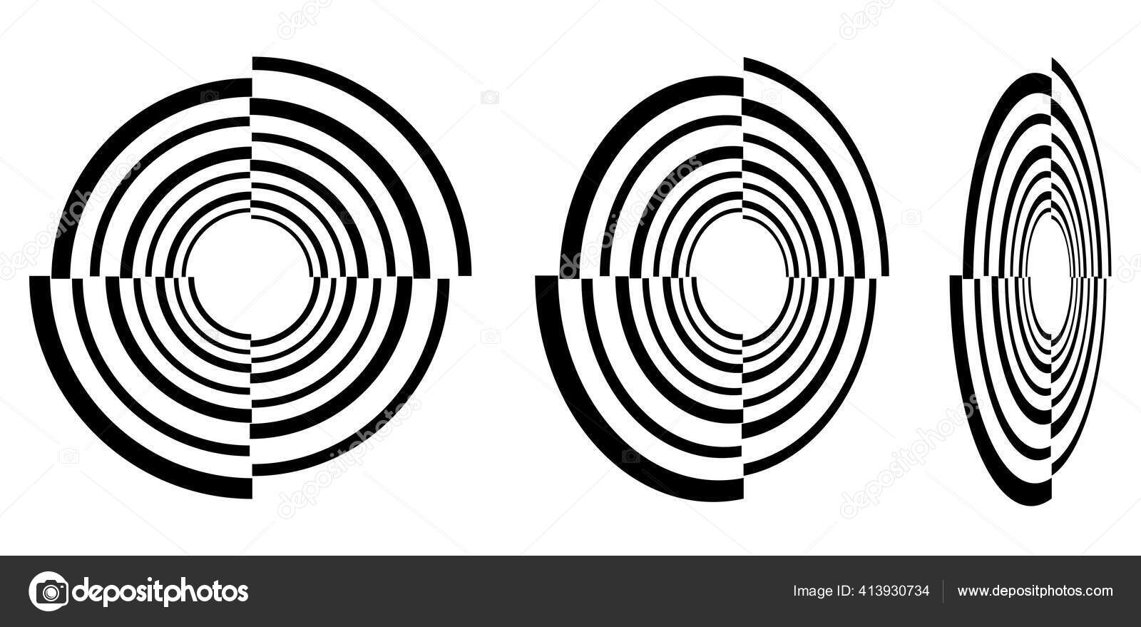 Spirals Swirls Twirls Perspective Spiral Vector Illustration Stock ...