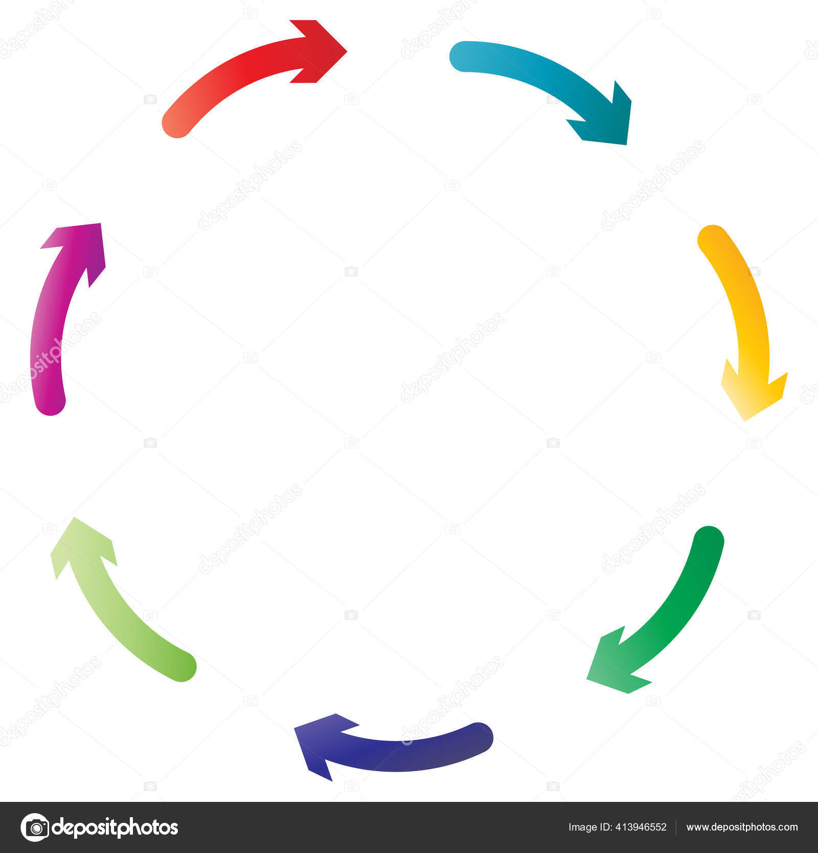 Image vectorielle Cycles Flèches Cycliques Curseur Circulaire ...