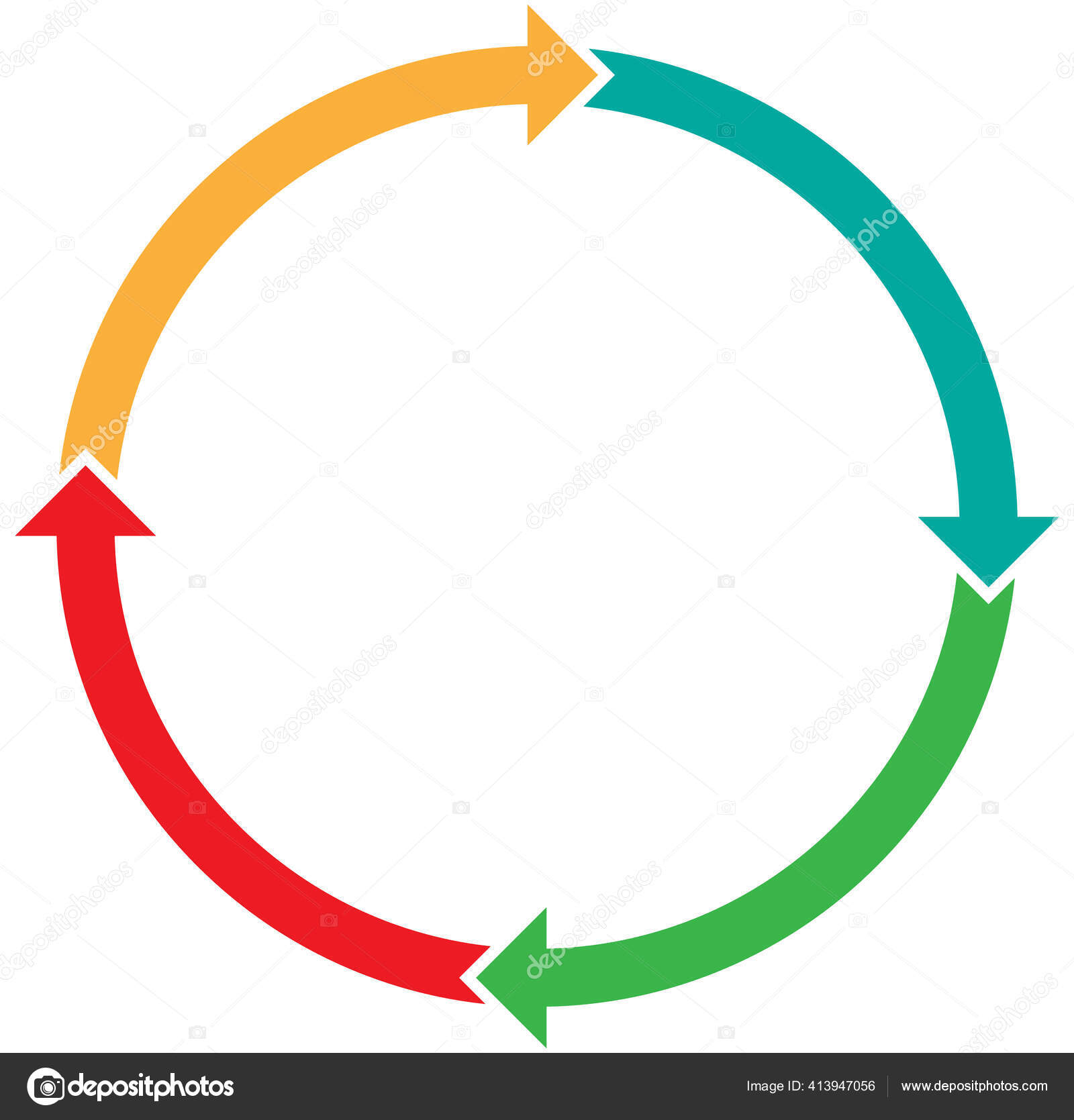 Cycle Cyclical Arrows Circular Concentric Radial Cursor Vector ...