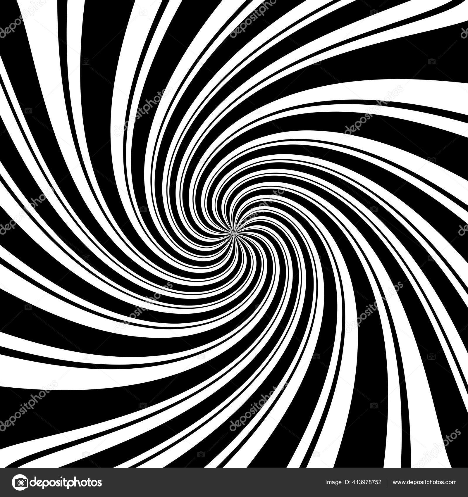 Twist Spiral Swirl Twirl Element Radial Rotating Stripes Stock Vector ...