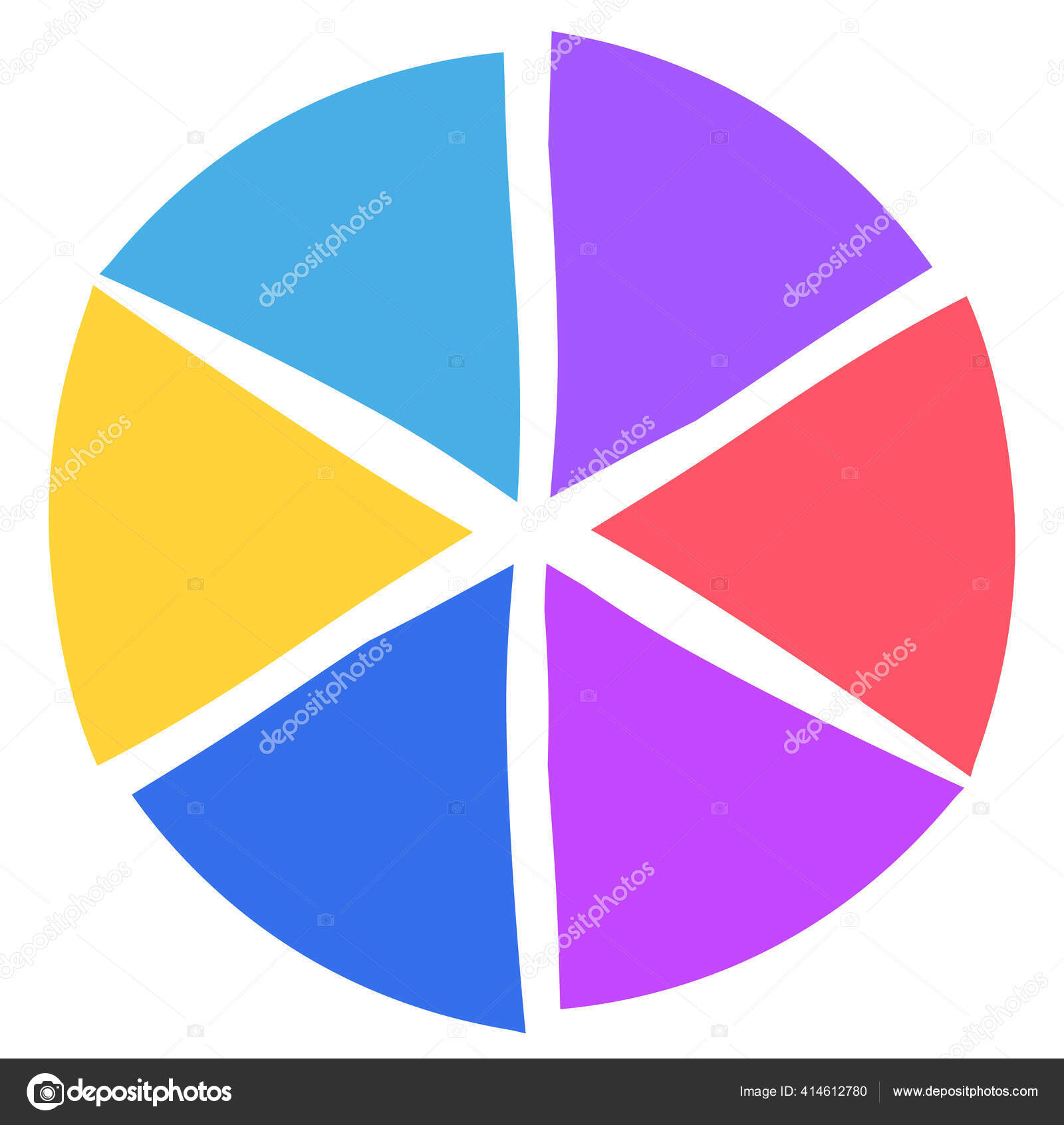 Gráfico Gráfico Circular Simple Diagrama Ilustración Vectorial Círculo ...