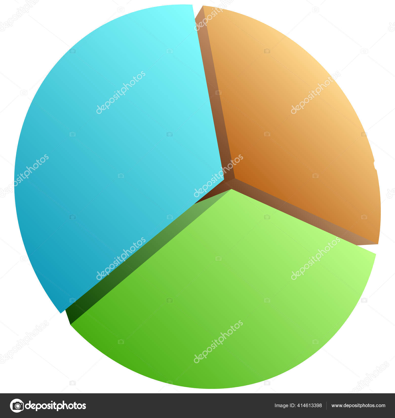 Gráfico Gráfico Circular Simple Diagrama Ilustración Vectorial Círculo ...
