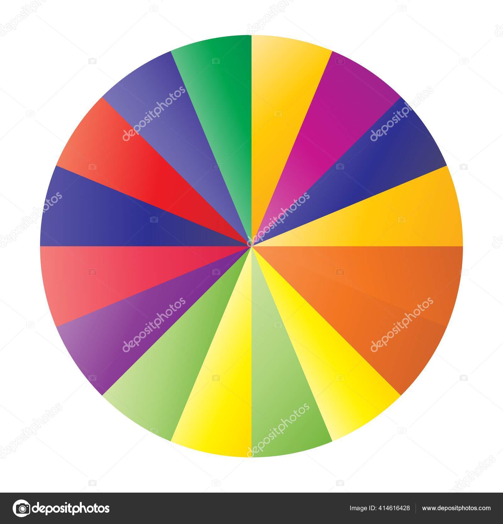 Diagrama Circular Circular Icono Diagrama Circular Secciones Infografía ...