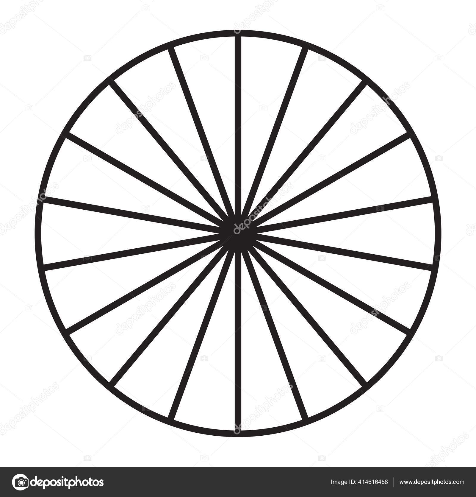 Gráfico Torta Círculo Ícone Diagrama Torta Seções Infográfico Simples ...