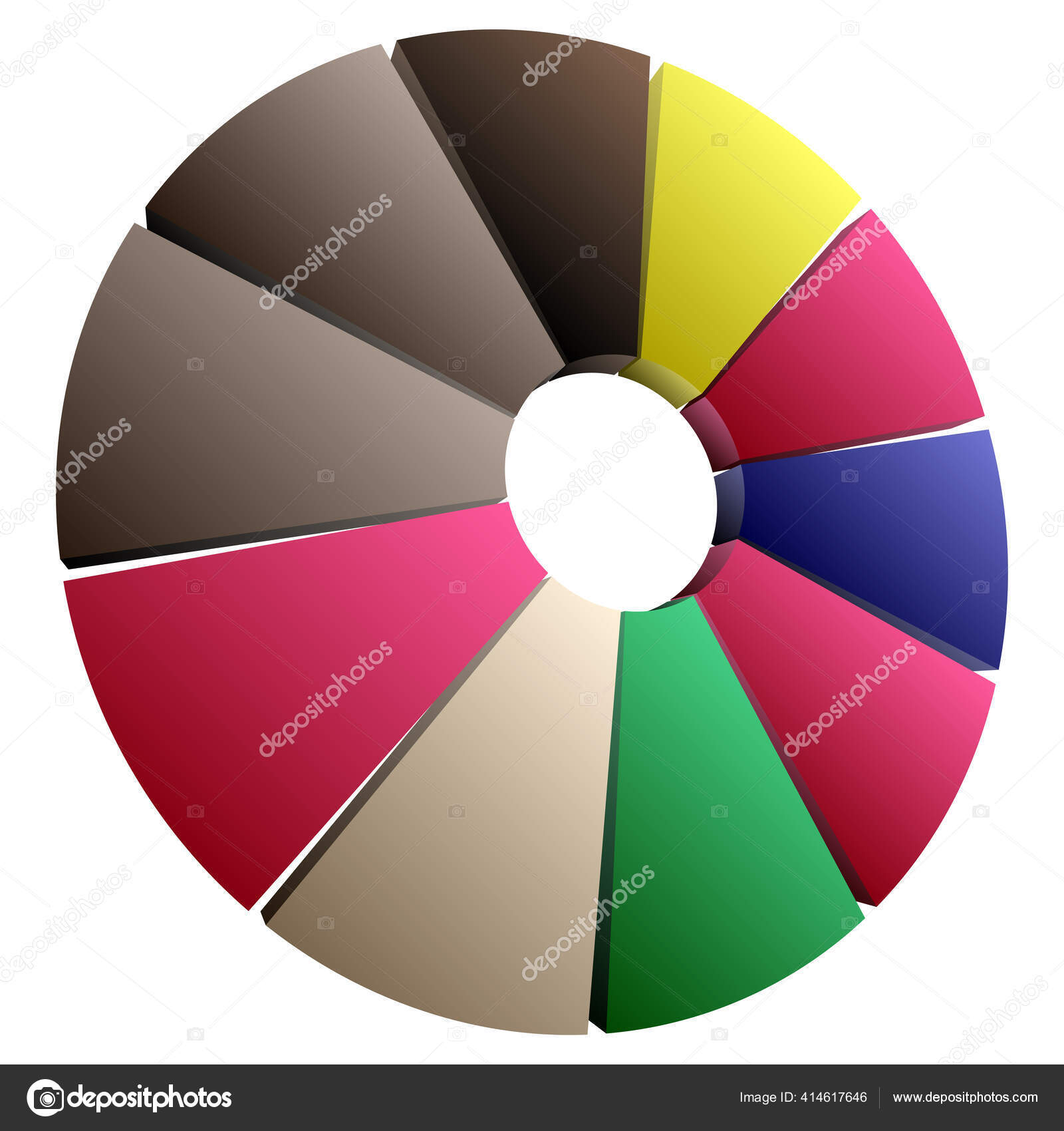Pie Chart Pie Graph Diagram Vector Illustration Clipart Infographics ...