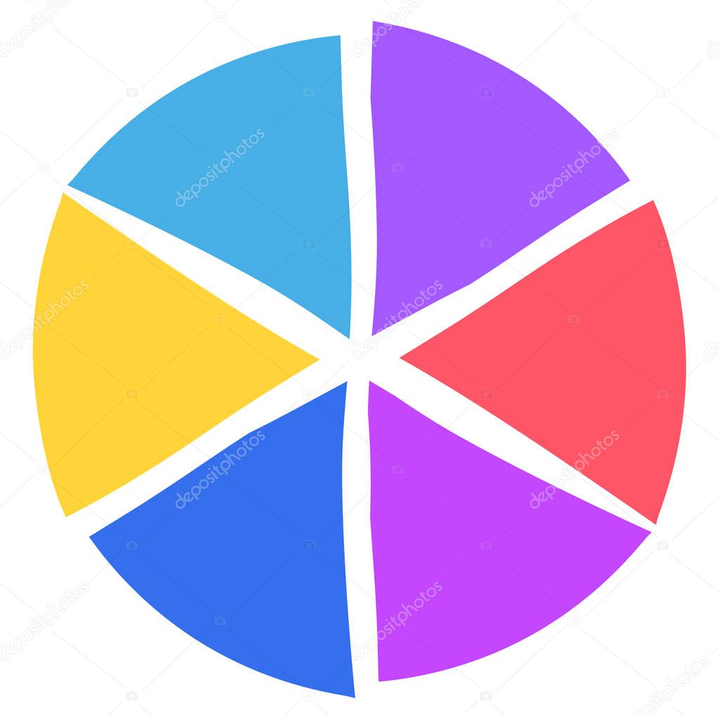 Gráfico Gráfico Circular Simple Diagrama Ilustración Vectorial Círculo ...