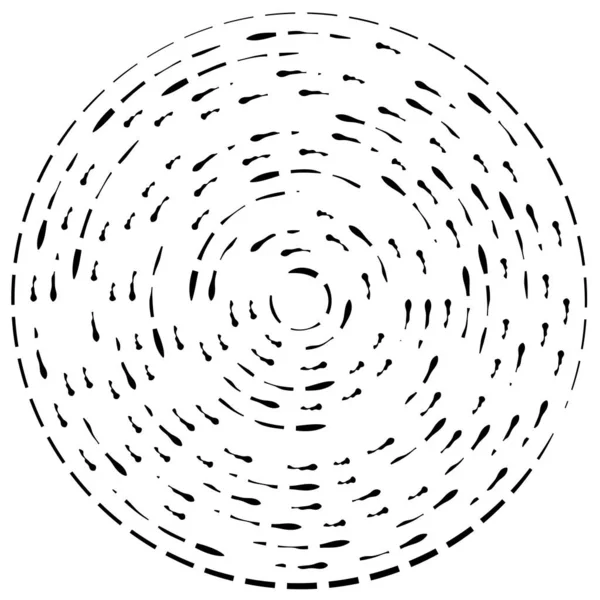 Radial Radiating Circular Concentric Lines Vector Element Stock Vector ...
