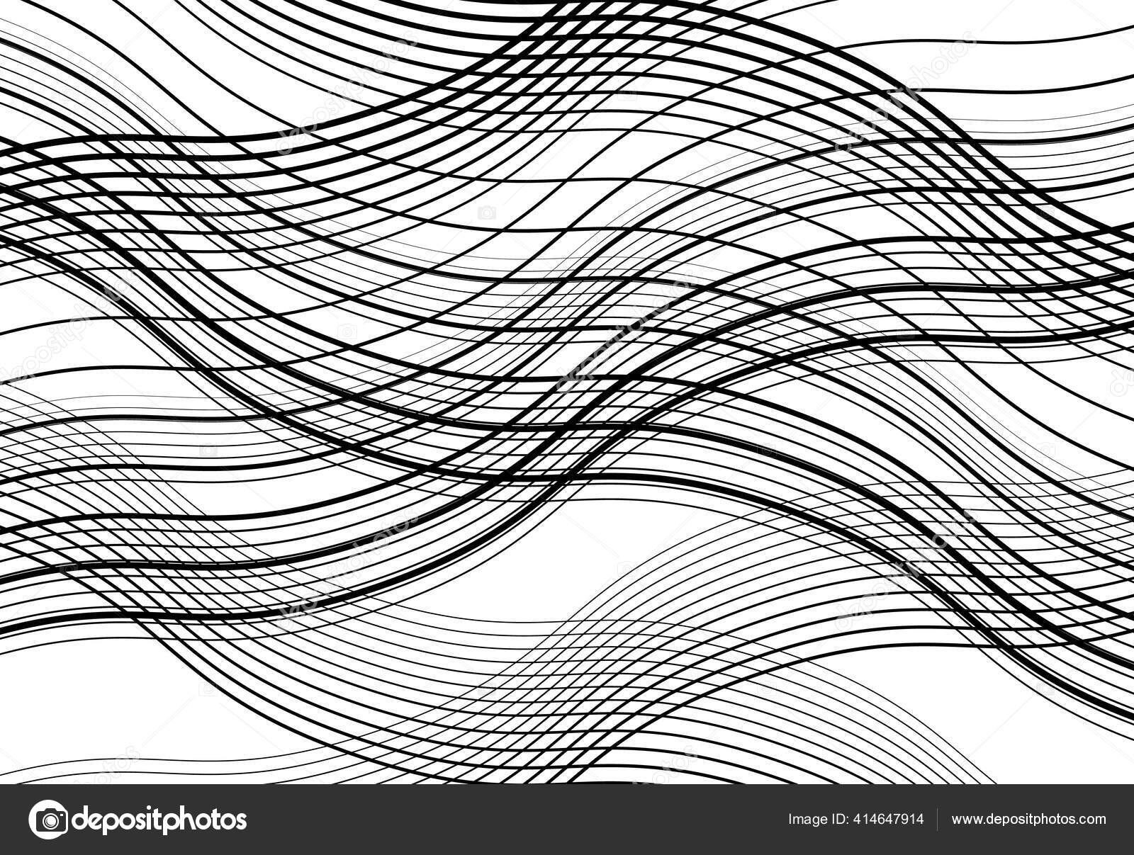 Wavy Billow Undulate Lines Reticulate Snake Skin Mesh Grid Abstract ...
