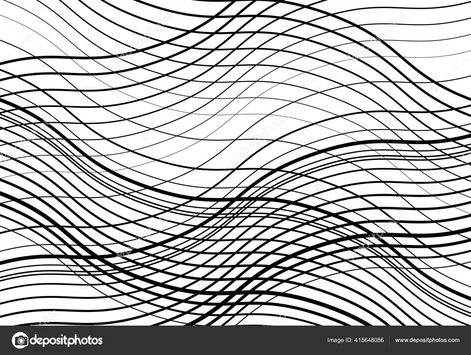 Wavy Billow Undulate Lines Reticulate Snake Skin Mesh Grid Abstract ...