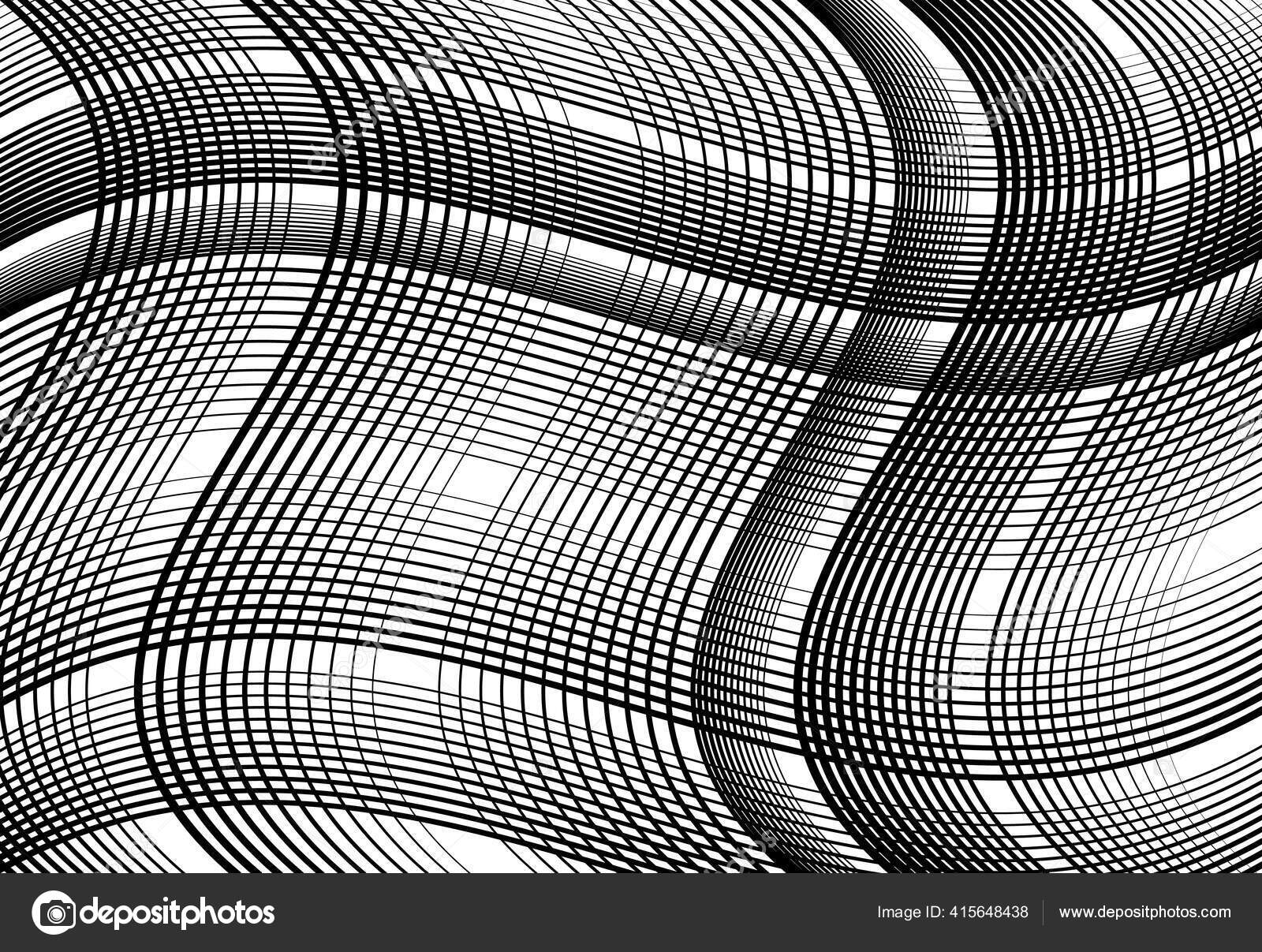 Wavy Billow Undulate Lines Reticulate Snake Skin Mesh Grid Abstract ...