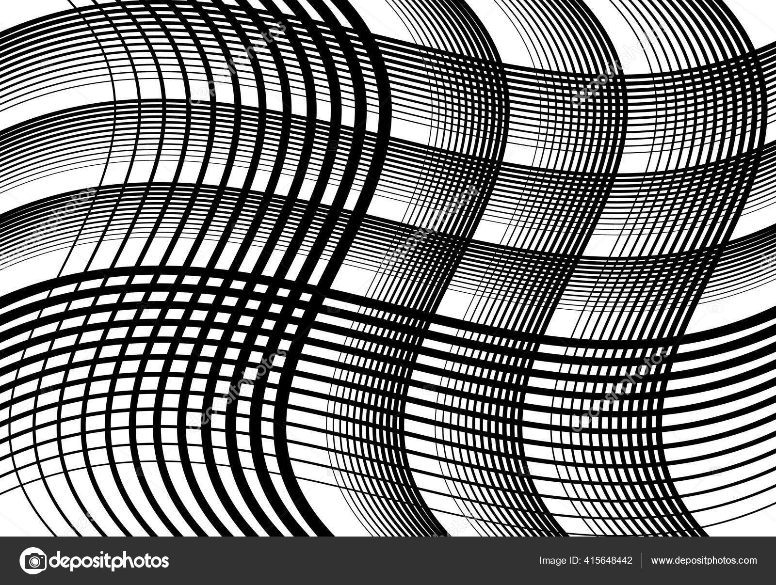 Wavy Billow Undulate Lines Reticulate Snake Skin Mesh Grid Abstract ...