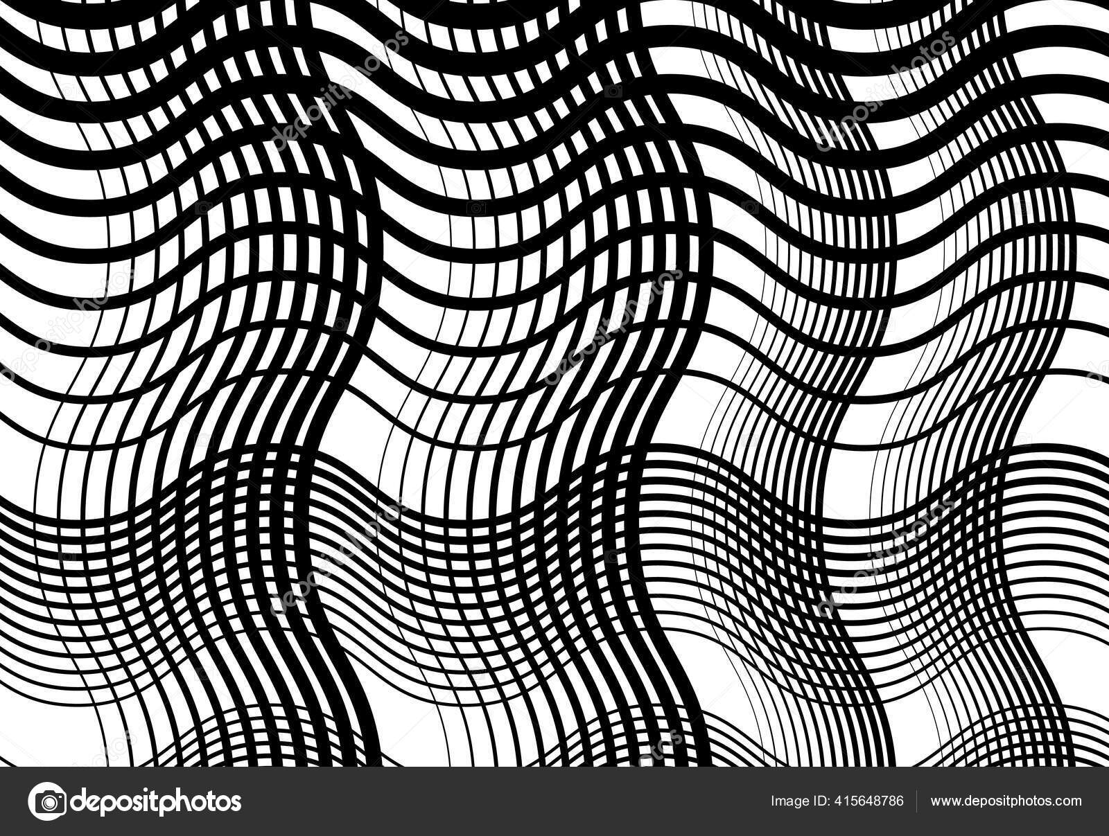 Wavy Billow Undulate Lines Reticulate Snake Skin Mesh Grid Abstract ...