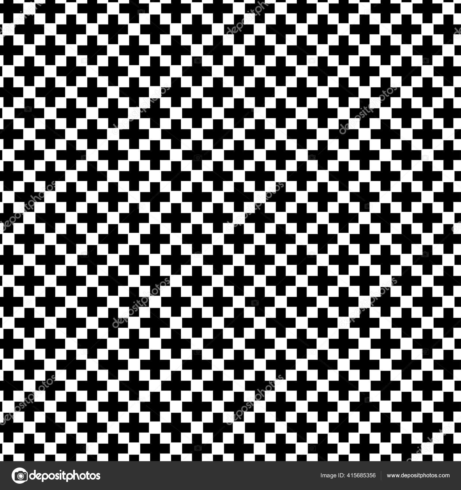 Cross Sign Symbol Mark Repeatable Background Pattern Geometric Seamless ...