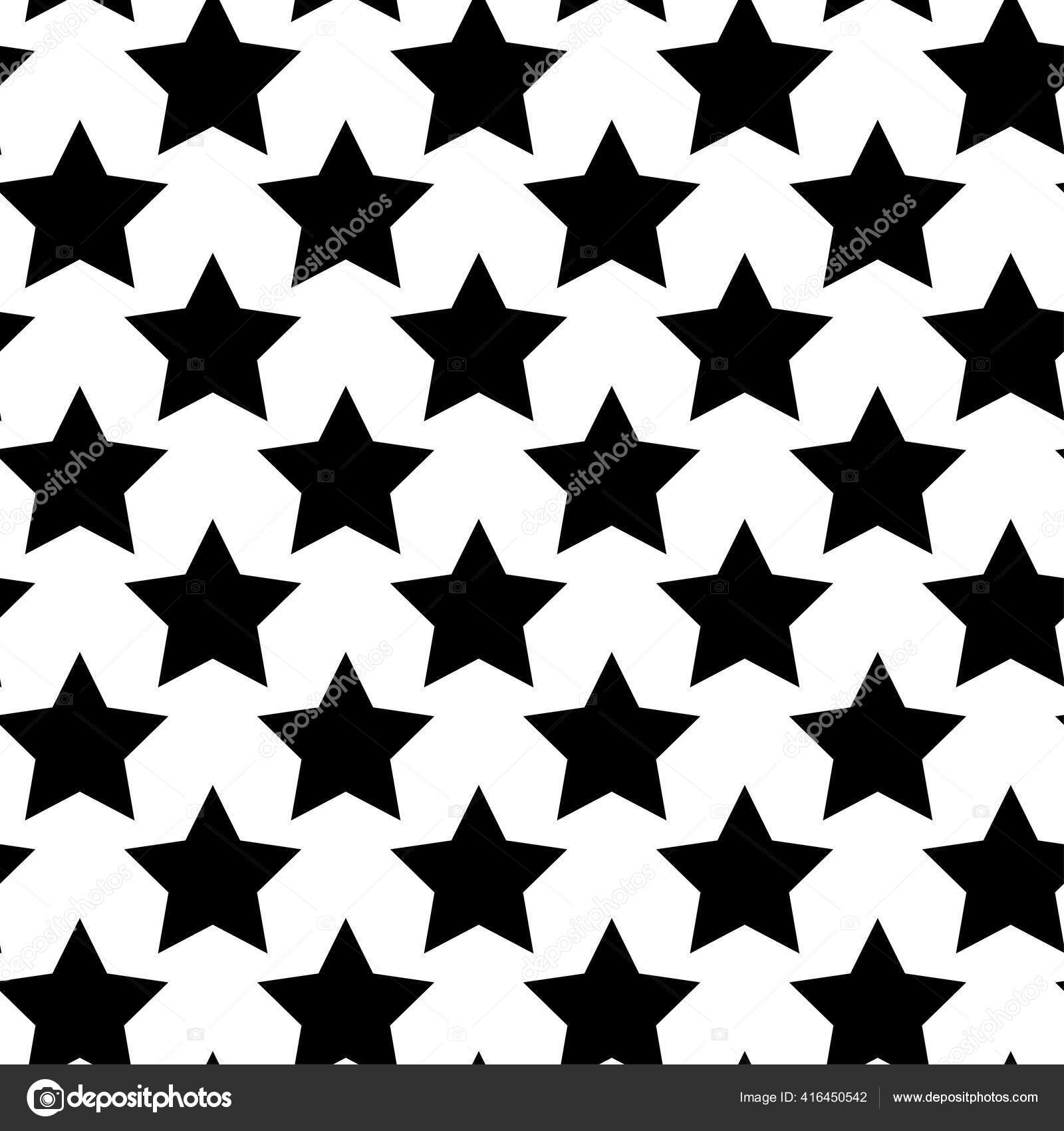 Starry Repeatable Seamless Star Pattern Star Background Stock Vector ...