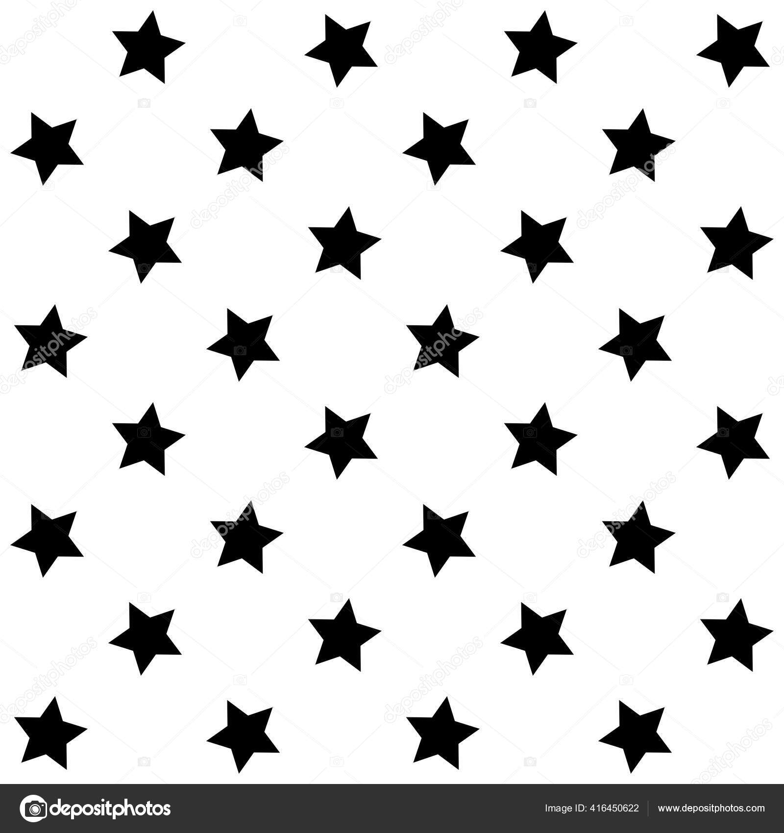 Starry Repeatable Seamless Star Pattern Star Background Stock Vector by ...