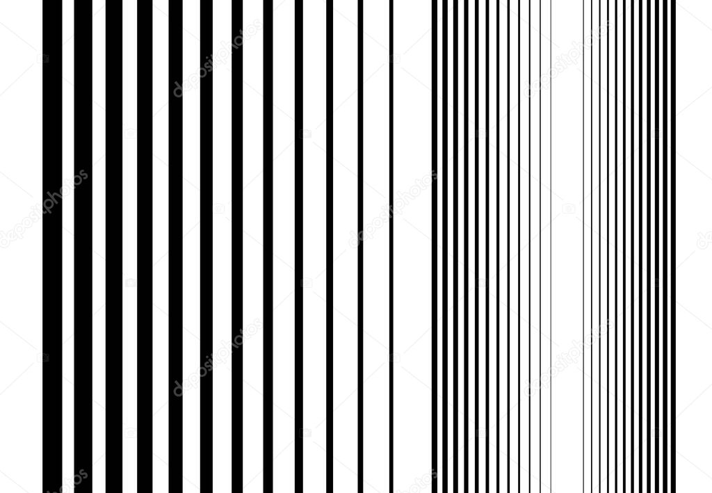 Líneas verticales de medio tono rectas, paralelas y aleatorias, patrón ...