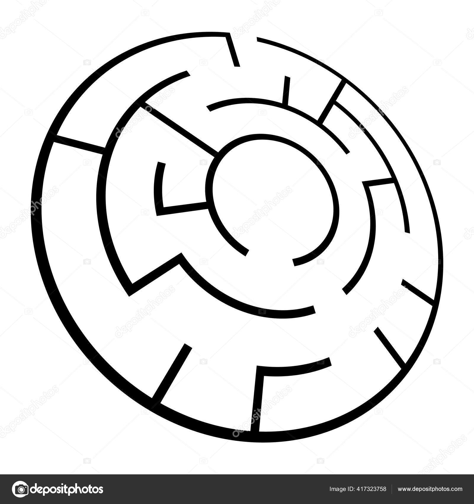 Solvable Maze Labyrinth Puzzle Game Vector Illustration Stock Vector by ...
