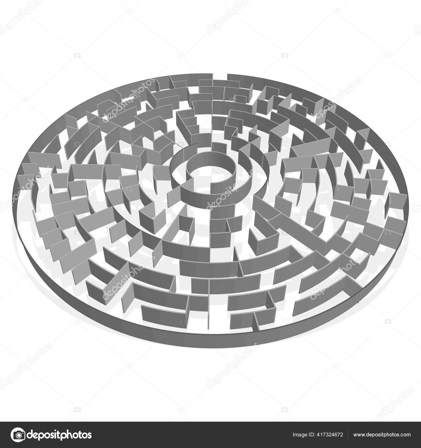 Solvable Mazes Labyrinths Puzzle Brain Teaser Game Stock Vector Image ...