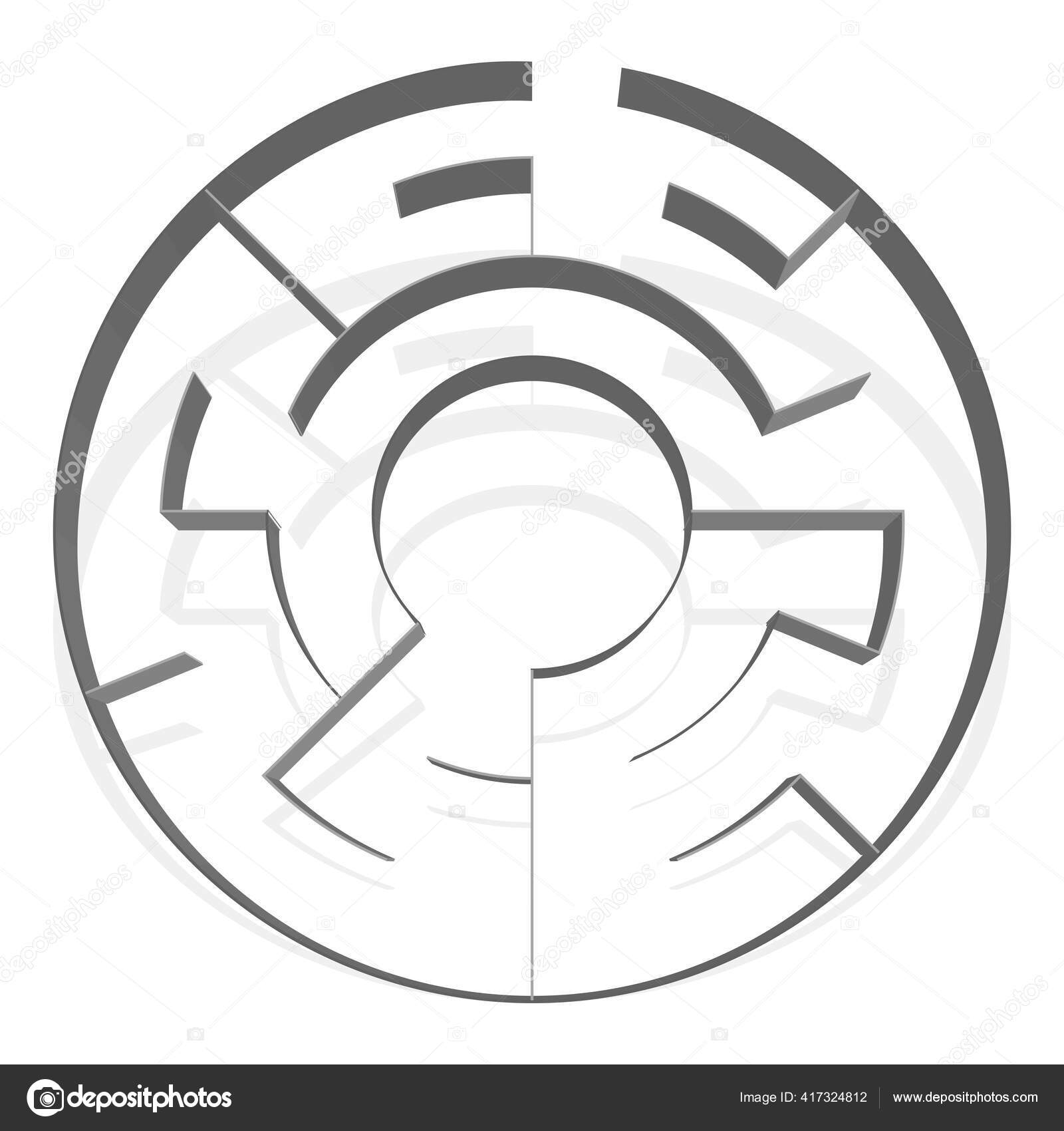 Solvable Mazes Labyrinths Puzzle Brain Teaser Game Stock Vector Image ...