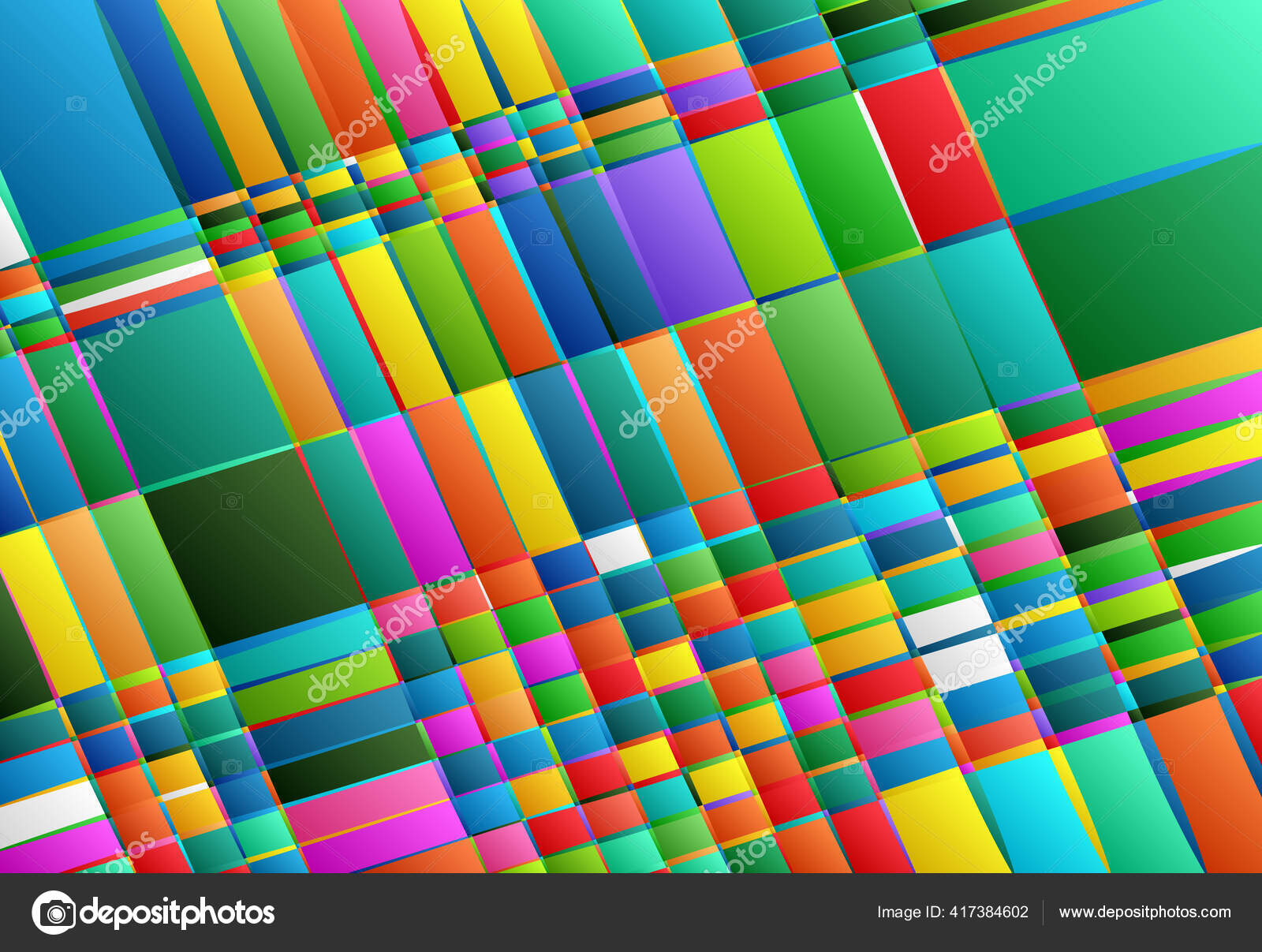 Tessallation Mosaic Abstract Colorful Multicolor Geometric Background ...