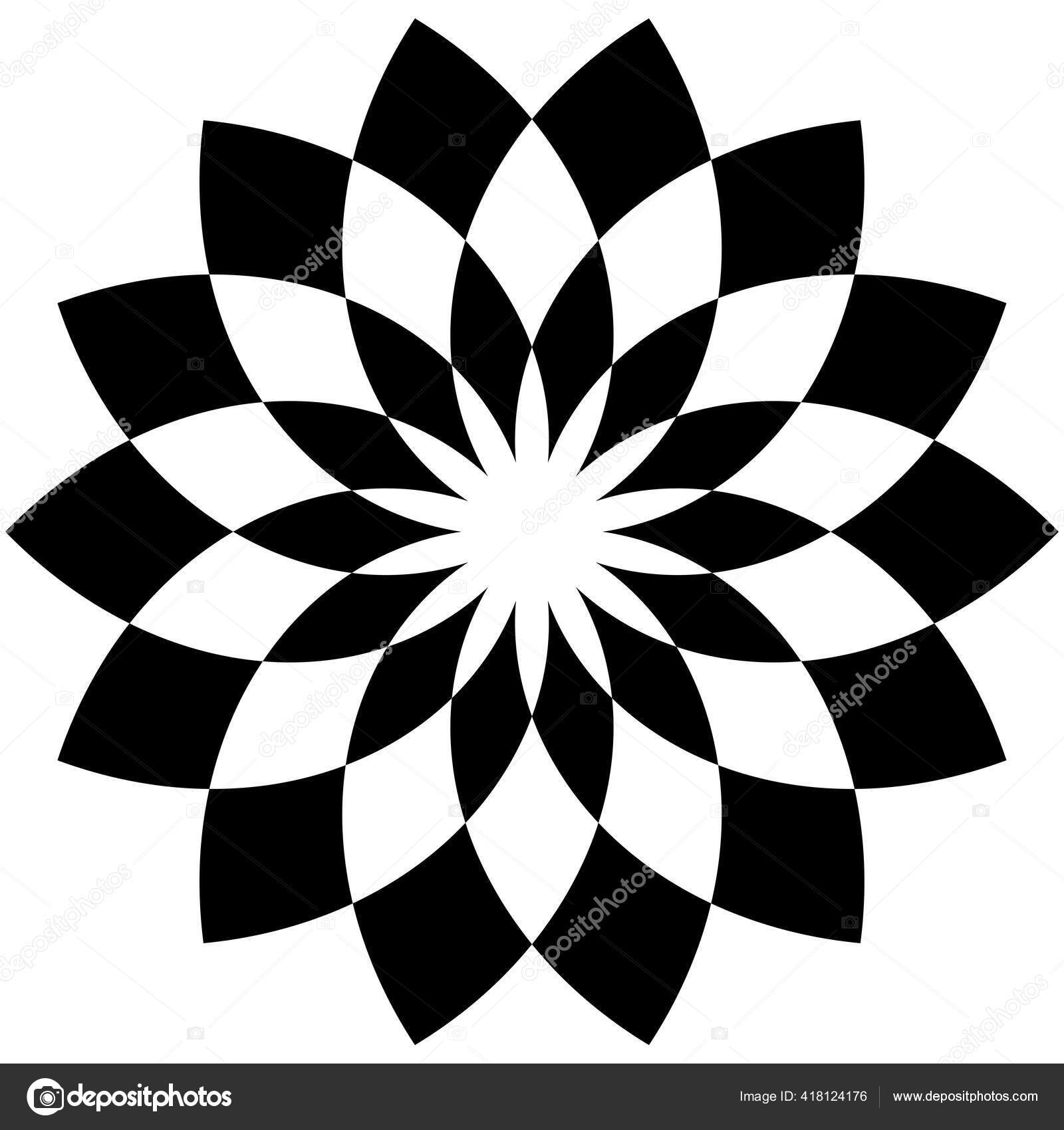 Geometric Flower Shapes