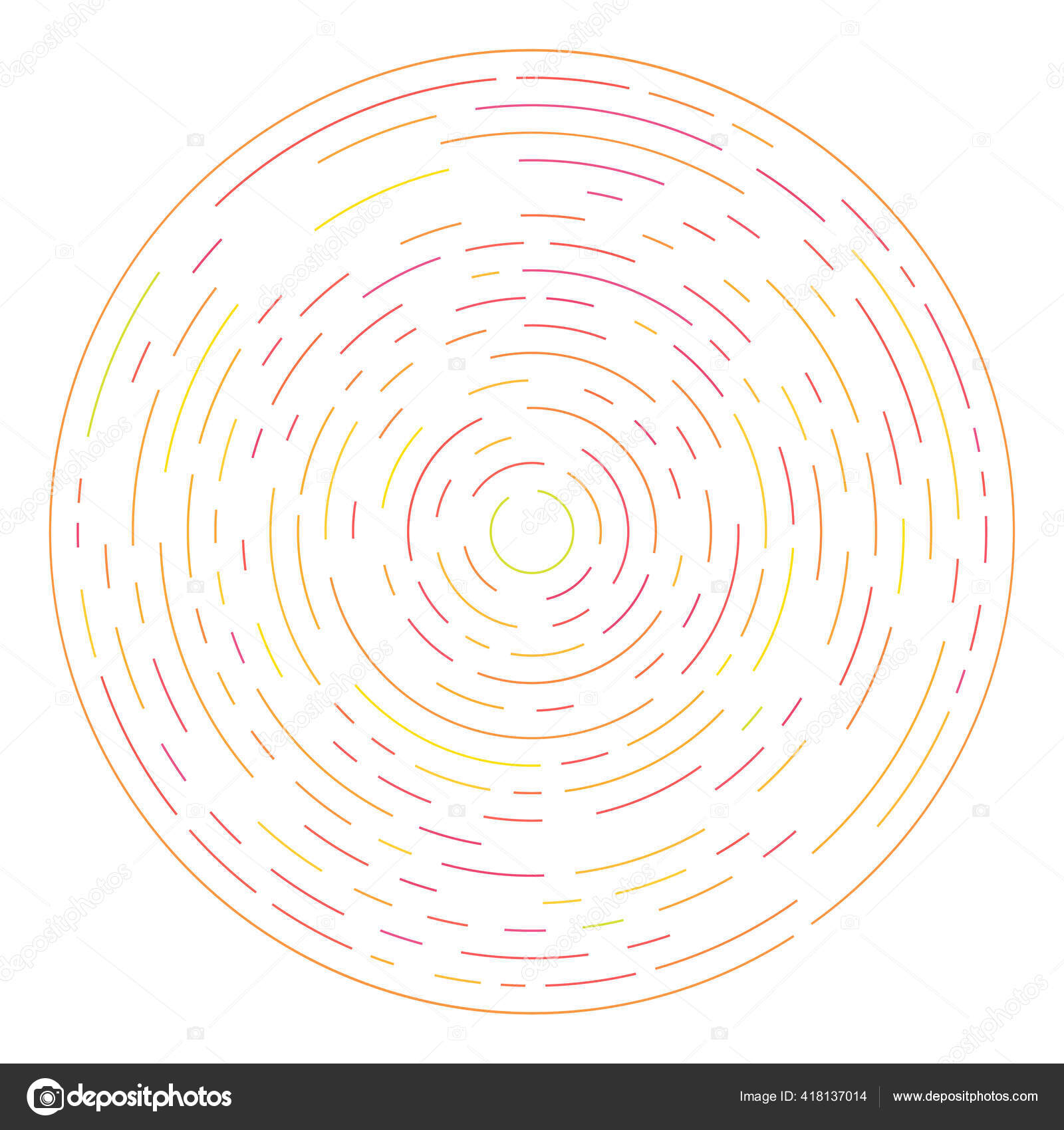 Radial Radiating Lines Abstract Burst Element Concentric Whirligig ...