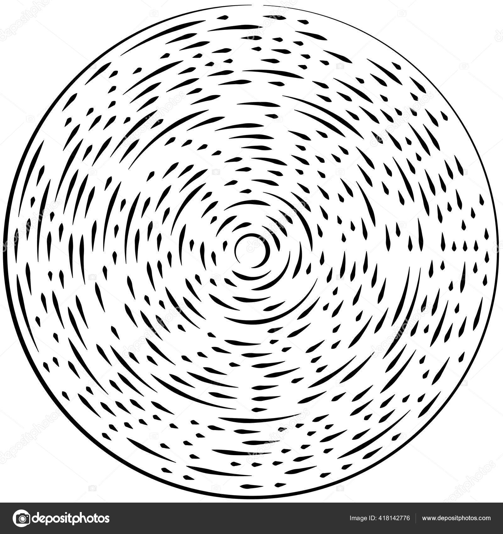 Radial Radiating Lines Abstract Burst Element Concentric Whirligig ...