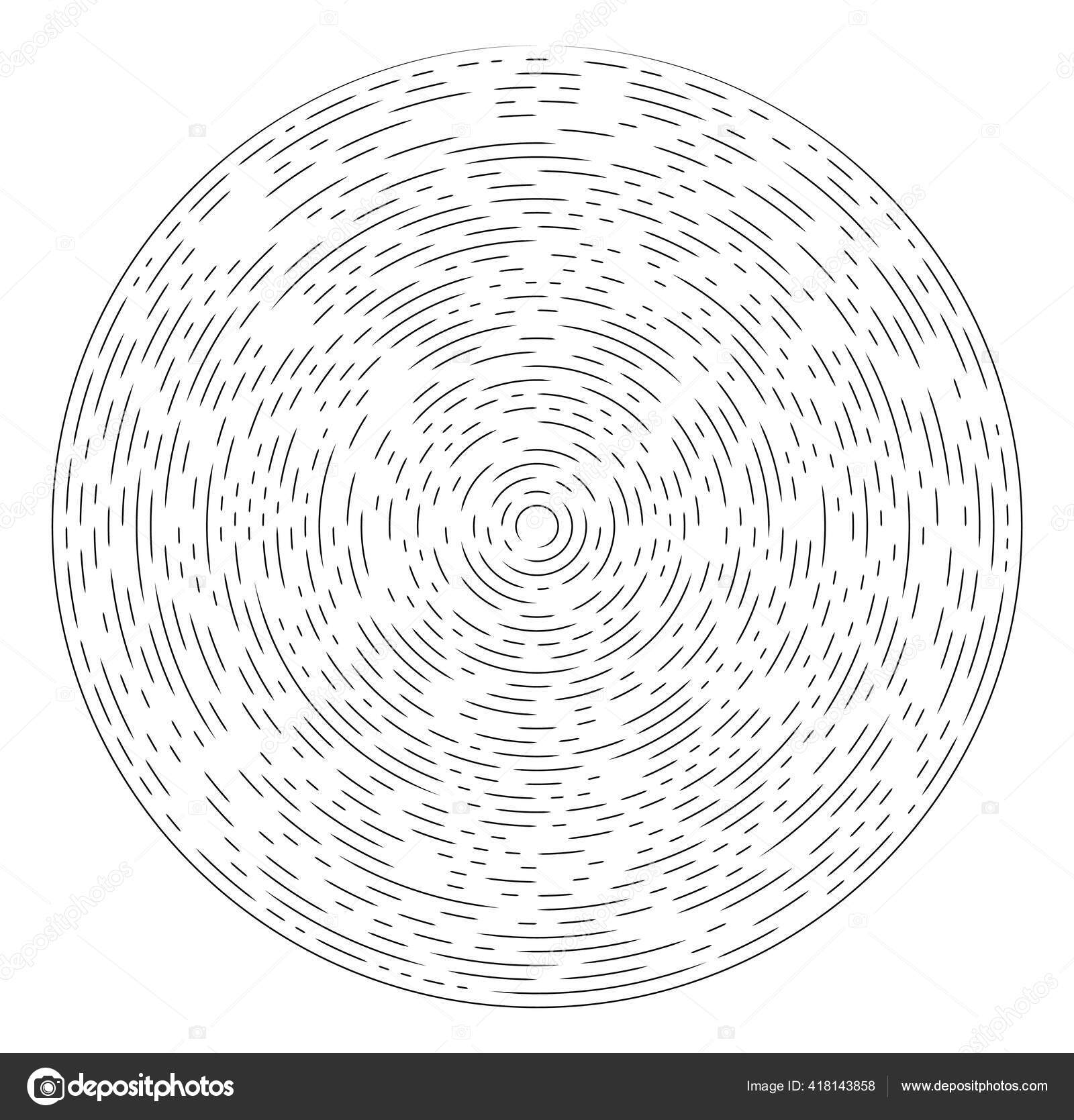 Radial Radiating Lines Abstract Burst Element Concentric Whirligig ...