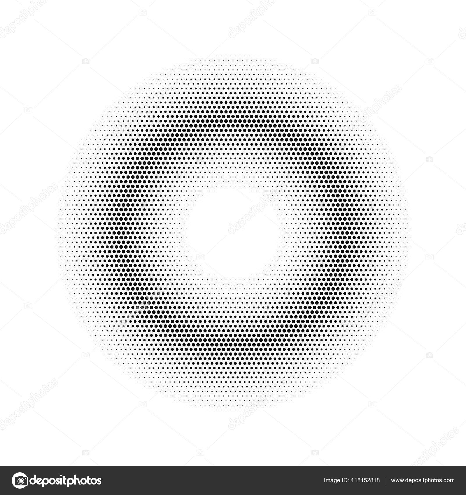Circle Halftone Screentone Vector Illustrations Dots Dotted Speckles ...