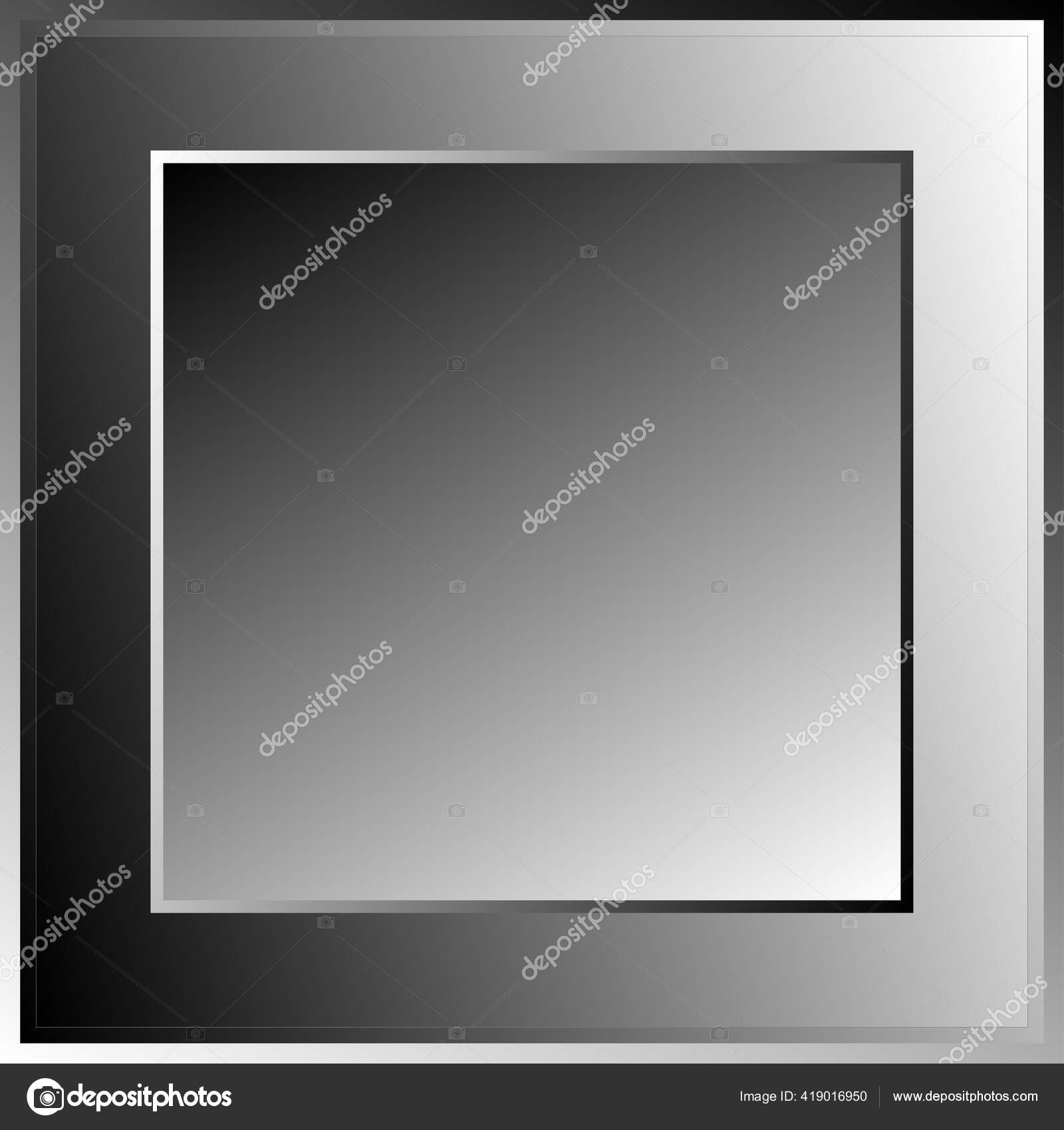 Overlapping Squares Blocks Vector Illustration Grayscale Squares Stock ...