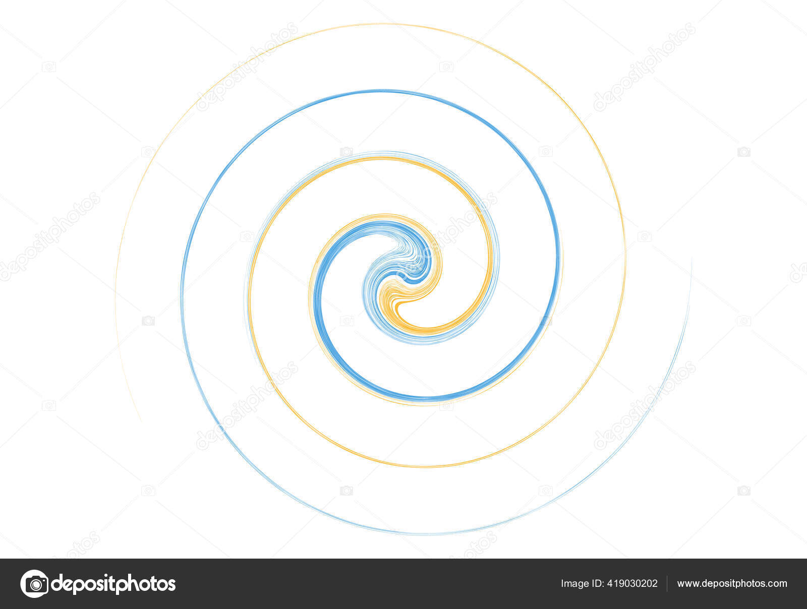 Curve Rotated Volute Helix Shape Colorful Spiral Swirl Twirl Design ...