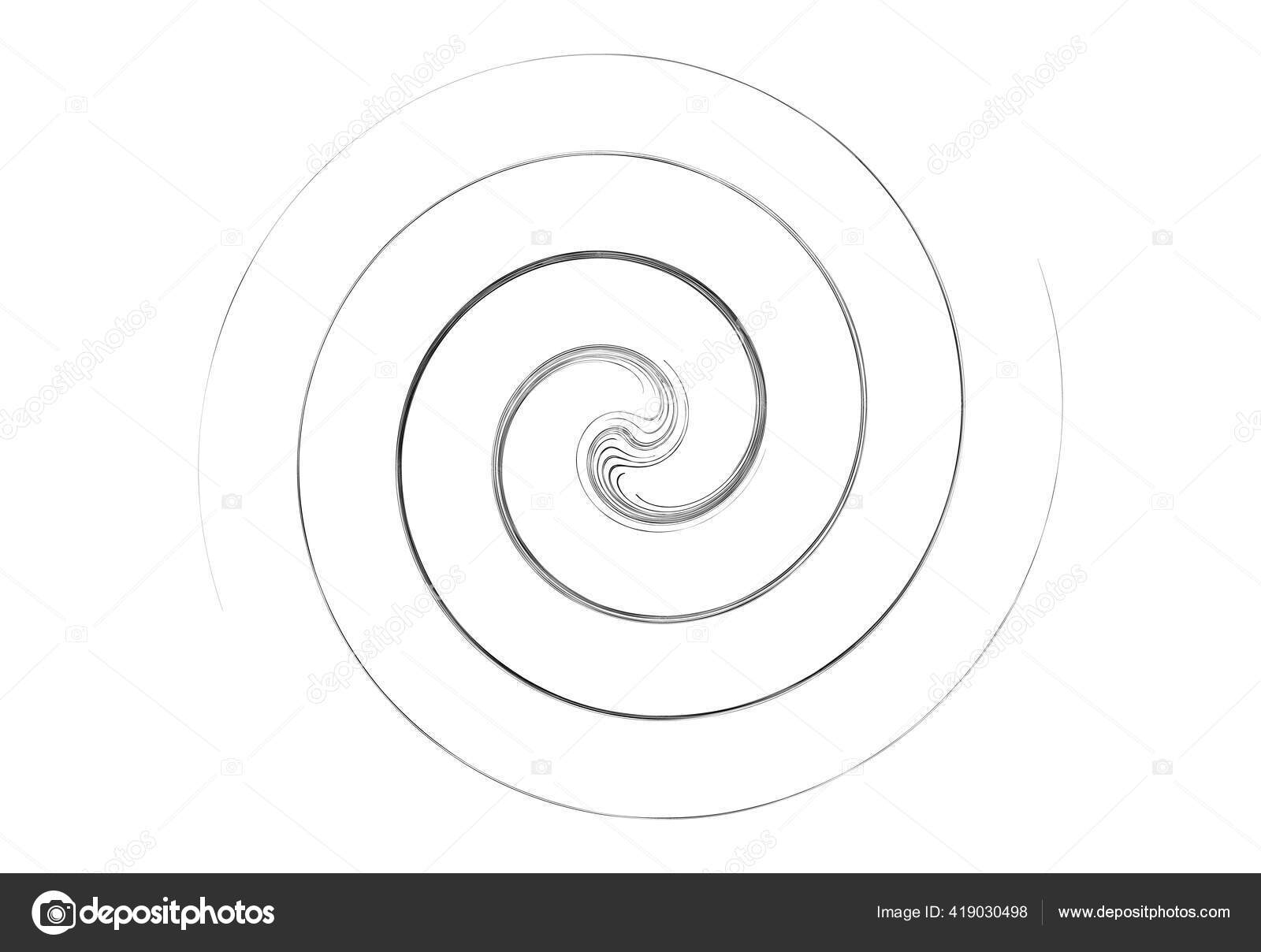 Curve Rotated Volute Helix Shape Spiral Swirl Twirl Design Element ...