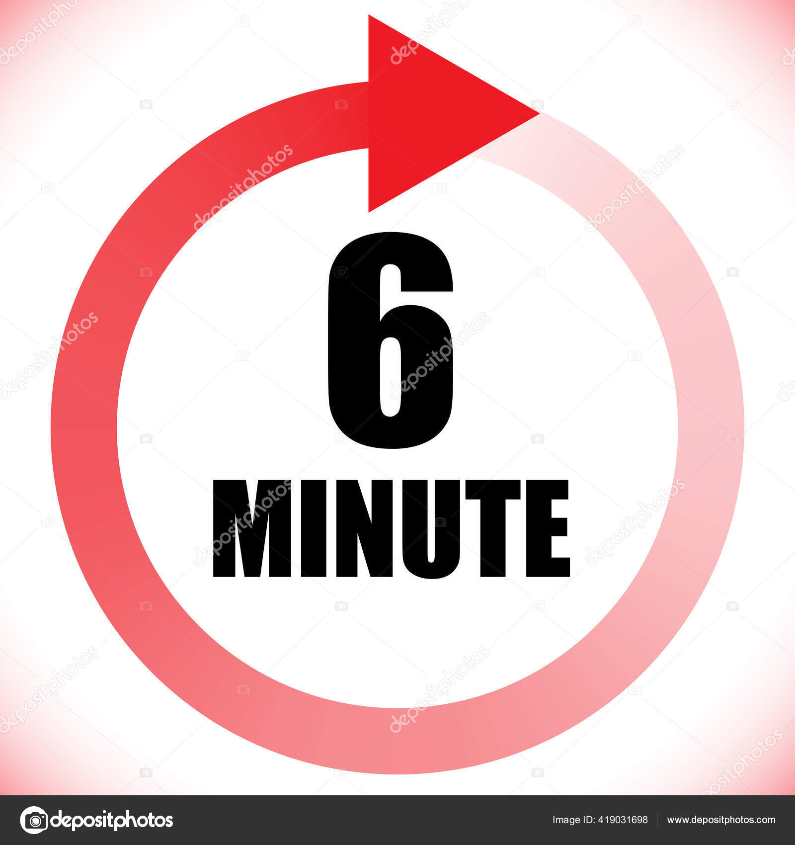 Numbers Numerals Dial Illustration Time Duration Schedule Concept Icon ...