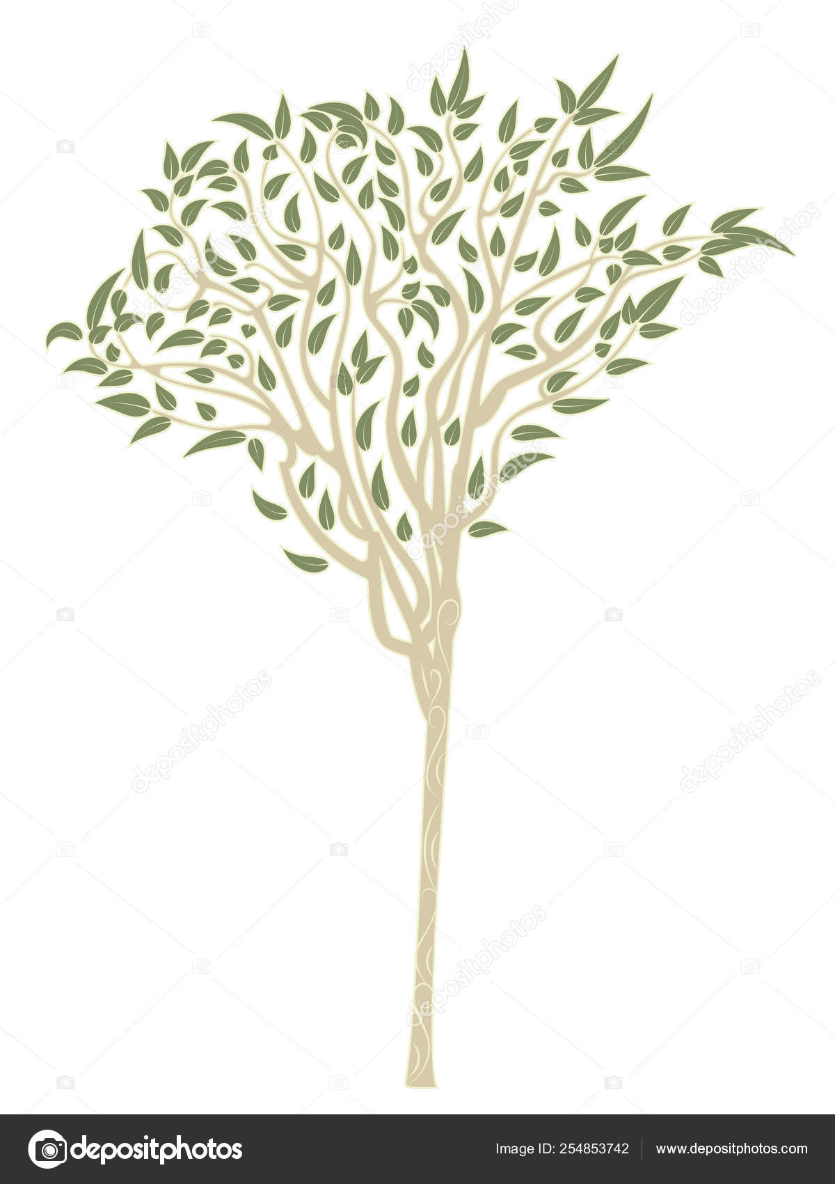 Eucalyptus tree design — Stock Vector © artshock #254853742