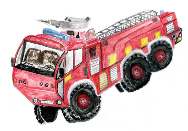 Fire engine drawing — Stock Photo © artshock #281446156