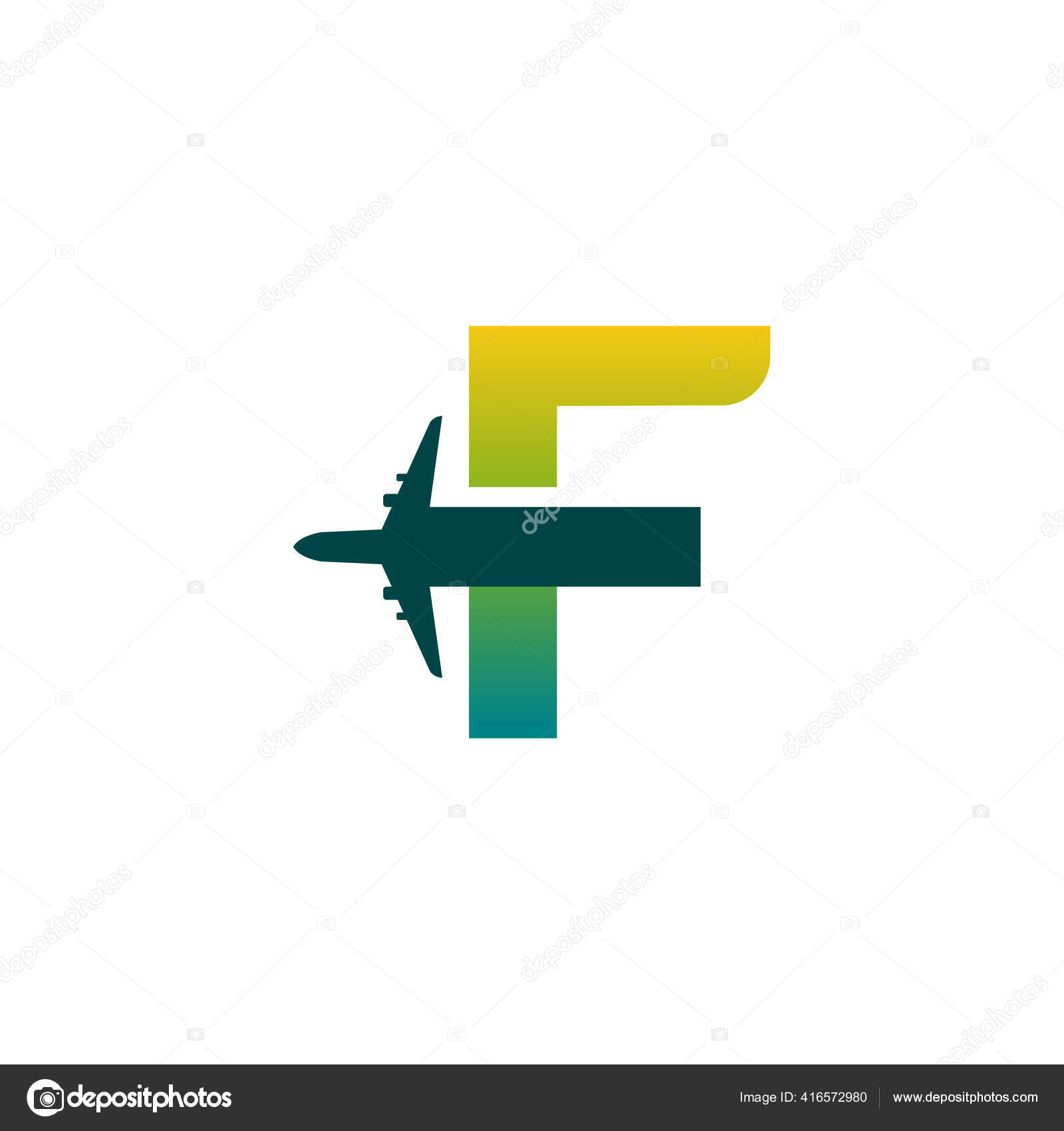 Flat Modern Initial Travel Logo Designs Concept Vector Stock Vector by ...