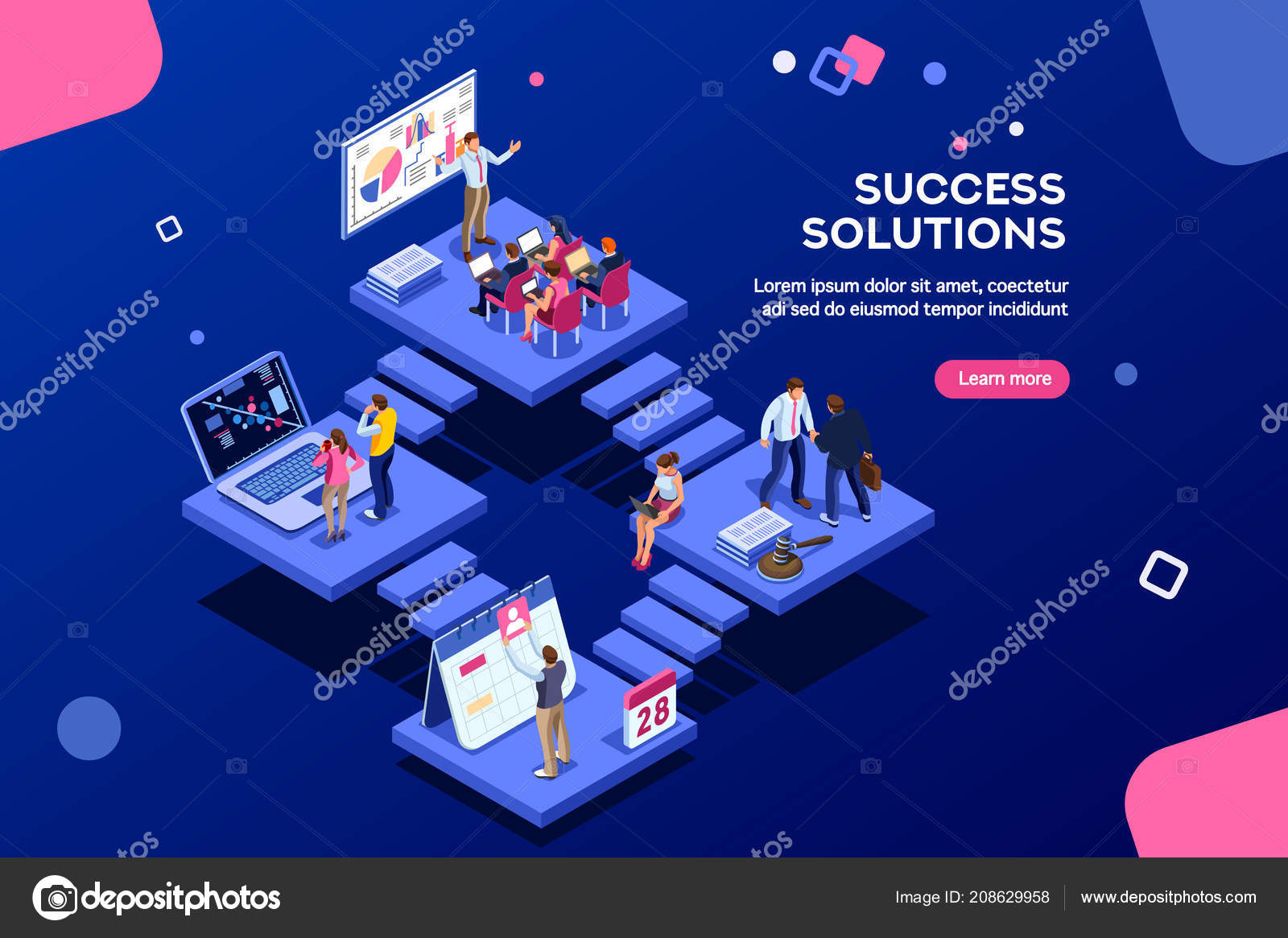 Isometric Analysis Data Investment Project Solutions Visualization ...