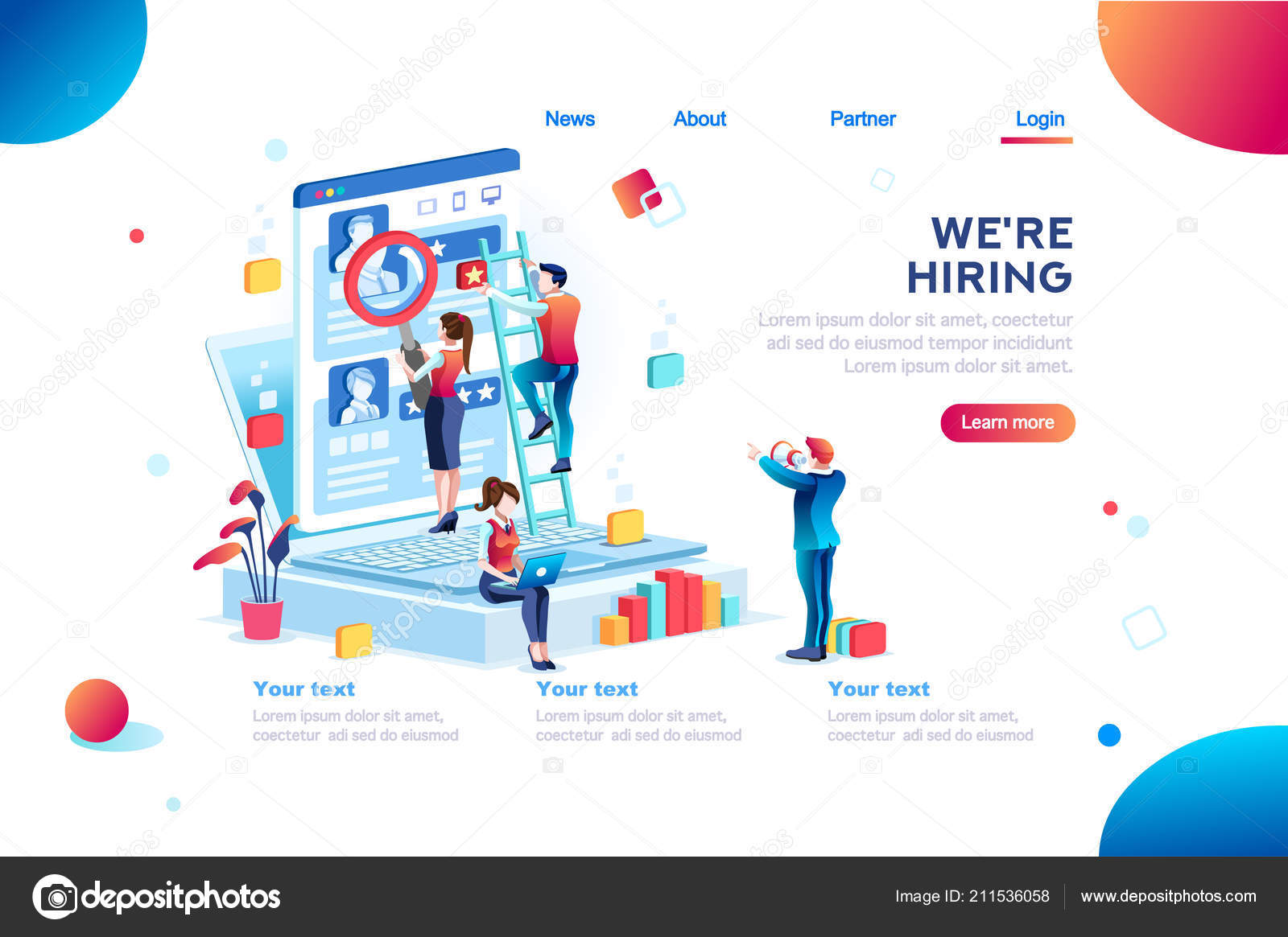 Social Presentation Employment Infographic Recruiting Web Recruit ...