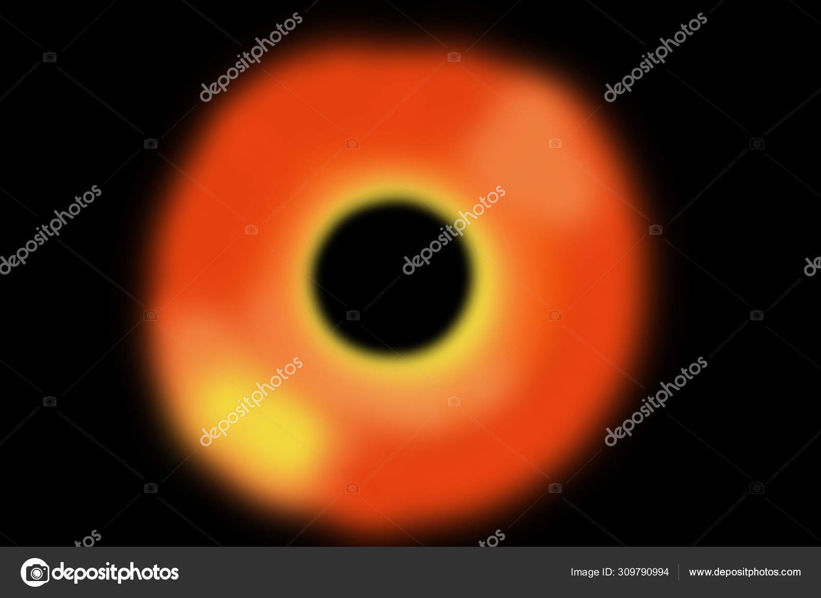 Computer simulation of a black hole in the sidereal space of the ...