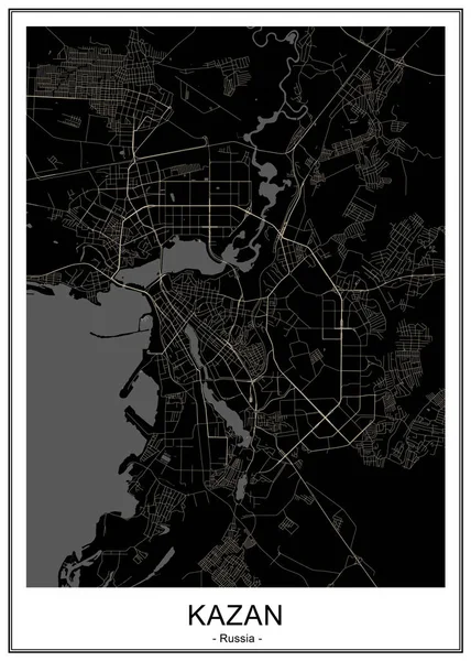 Kazan map Vector Art Stock Images | Depositphotos