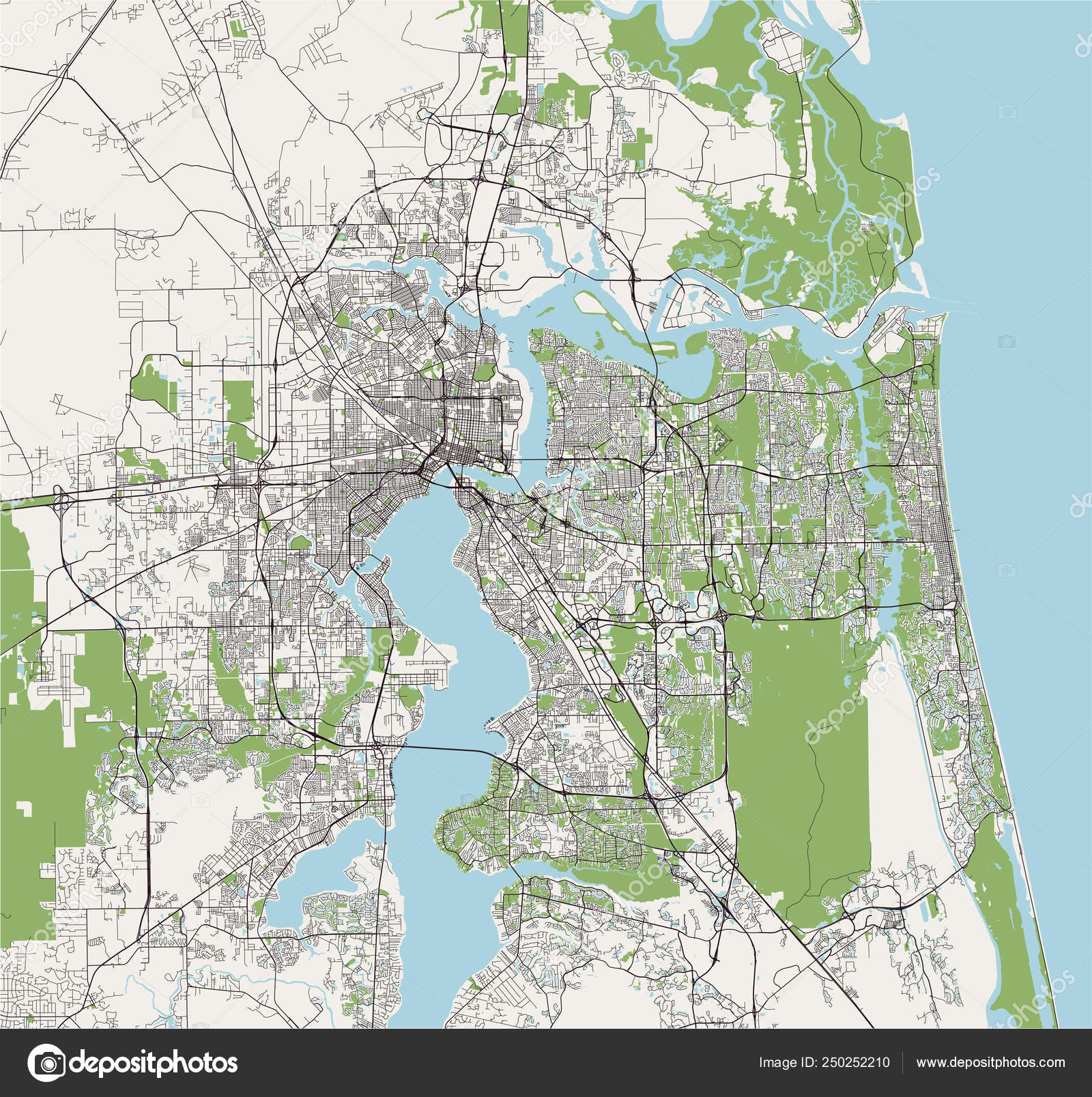 Mapas De La Ciudad De Florida 822 Miami Florida Map Stock Photos,